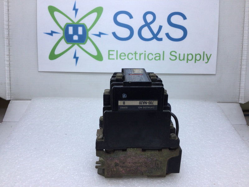 Allen Bradley 700-NA20 AC Relay Bulletin 700 NEMA A300 Series Latch Ty