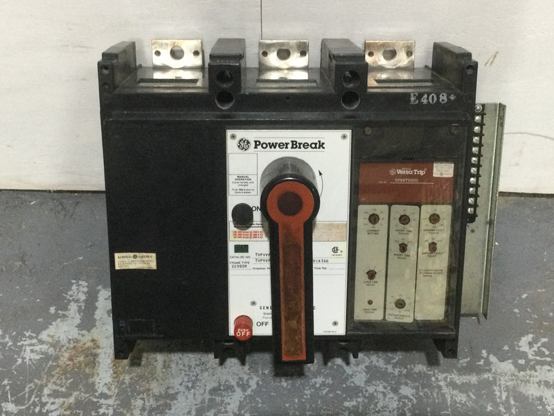 GE General Electric THPVVF3608 800 Amp Power Break Circuit Breaker