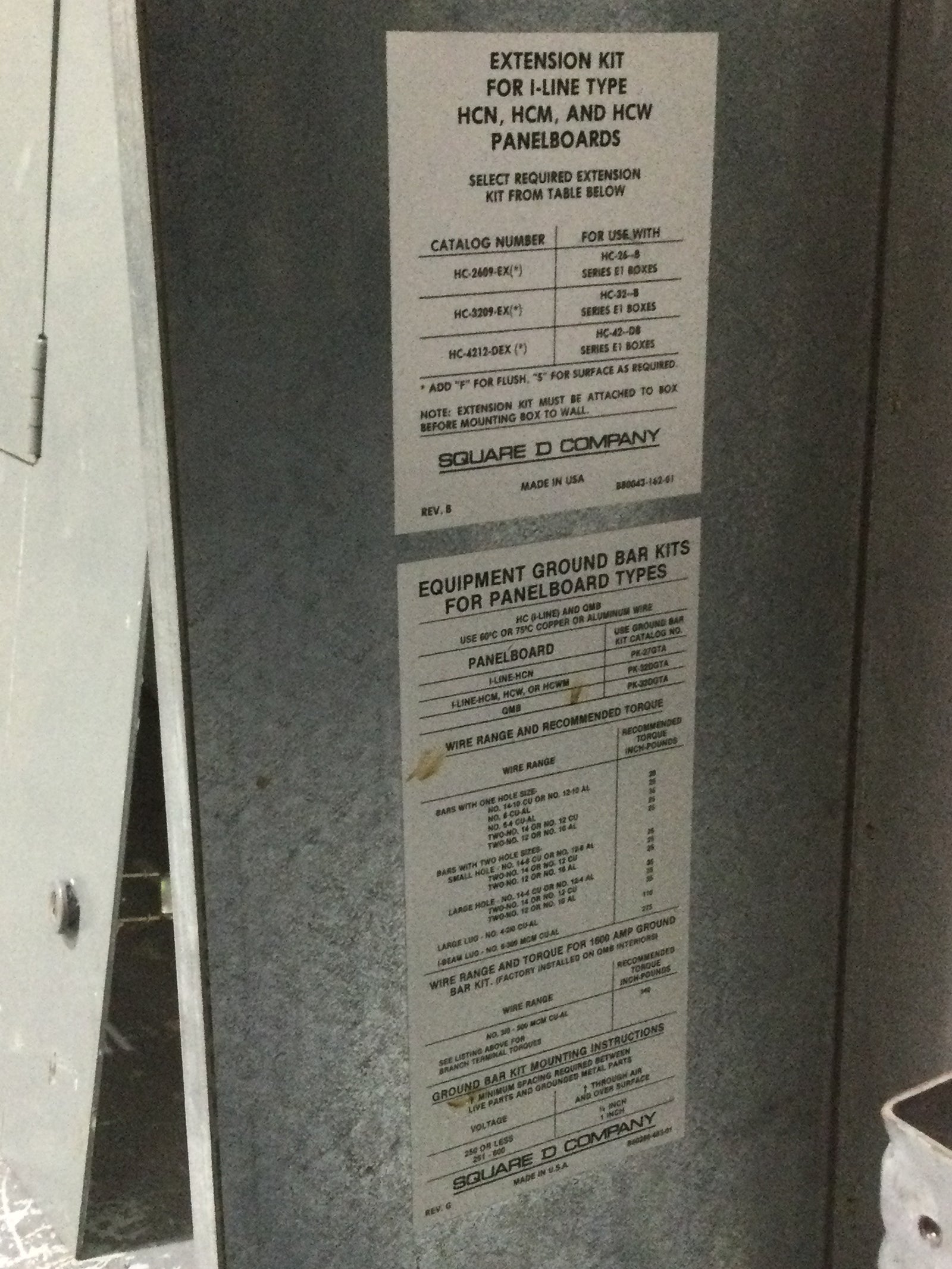 Square D HCW23598 HCW 3Ph 800A 600V I Line MLO Panelboard 59" x 42"
