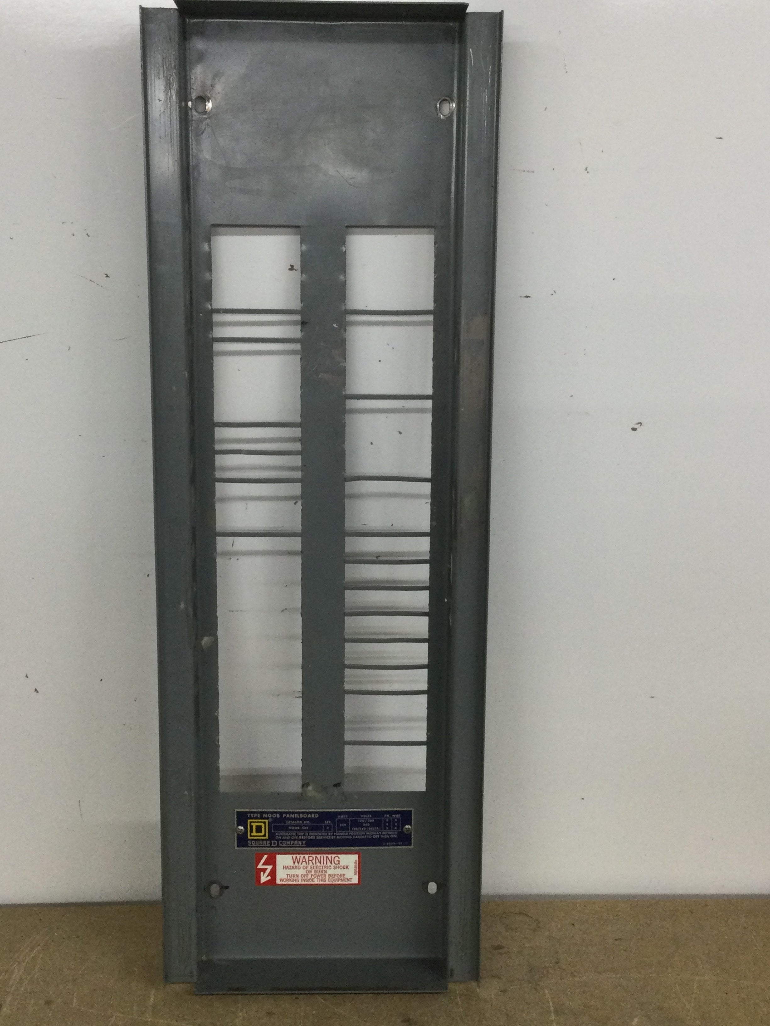 Square D NQOB-424 Dead Front Only 42 Space 225 Amp 120/208V 3 Phase 4