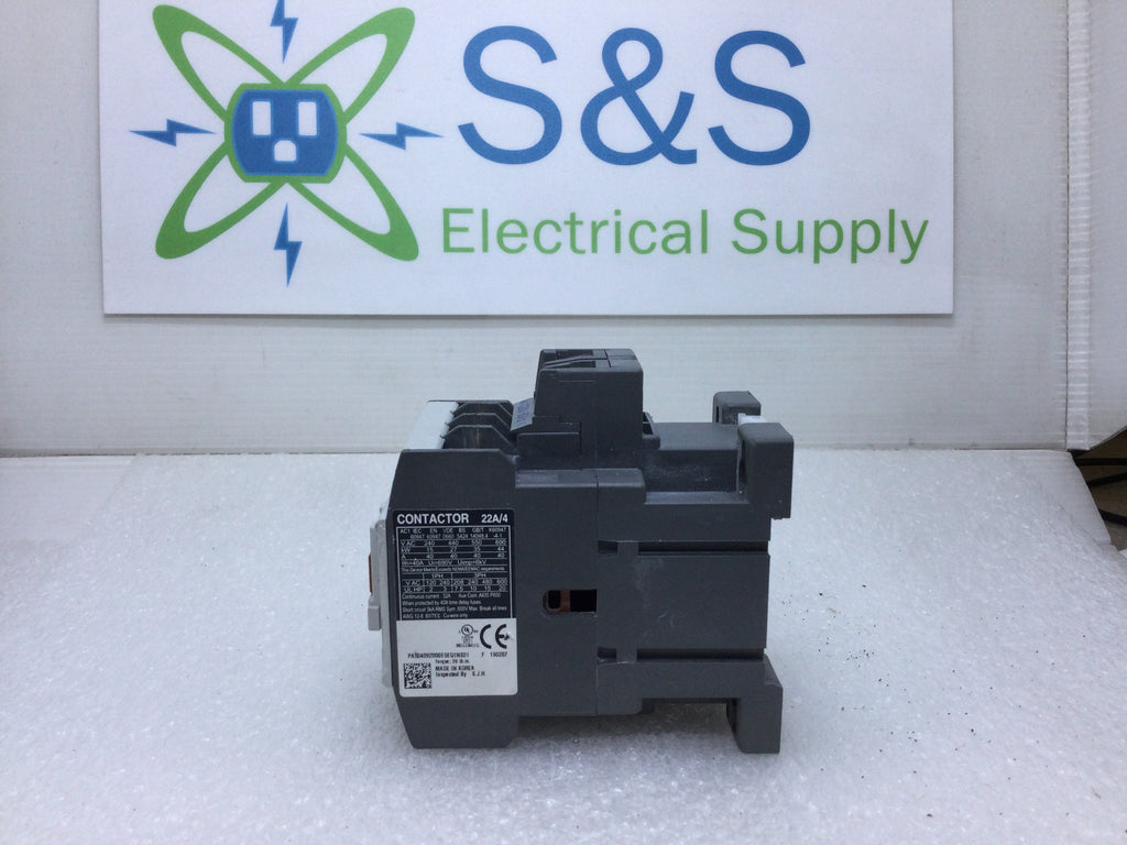 MCG MCG-22/4 Magnetic Contactor 22Amp Max 220-480V for Low Voltage Mot