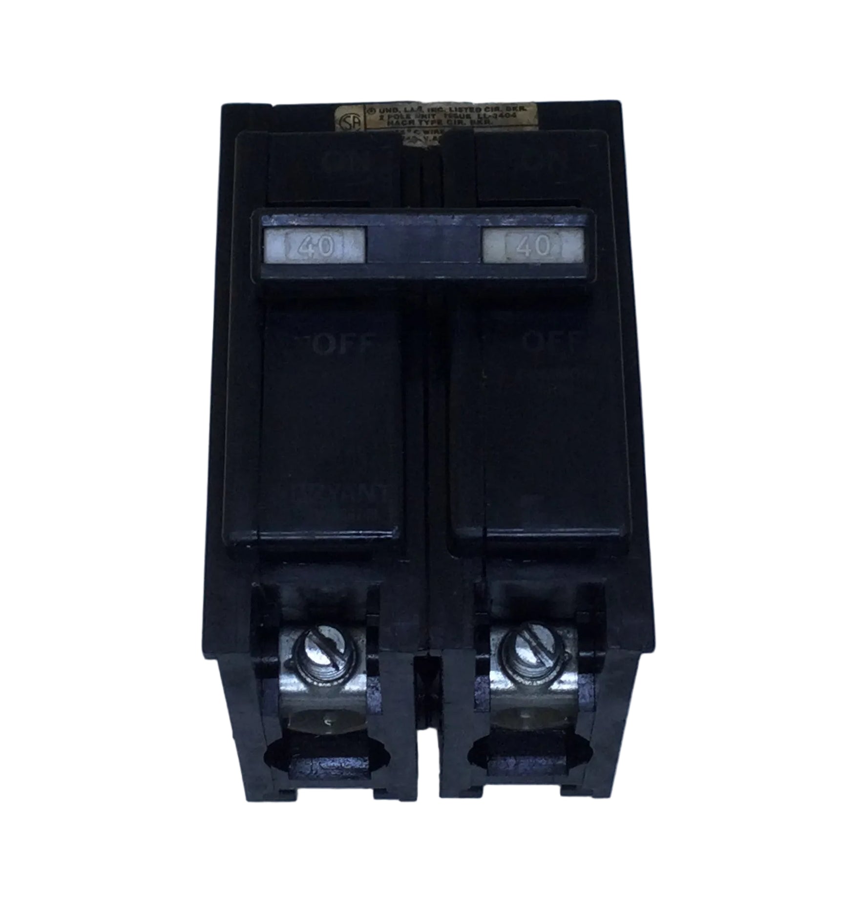 Bryant BR240 40 Amp 2 Pole Circuit Breaker