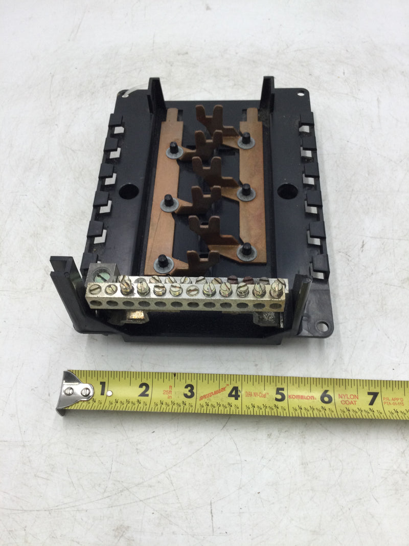 Siemens EQ12/WEQ12 6 Space 125 Amp 120/240 VAC Panel Guts Only 6" x 8.