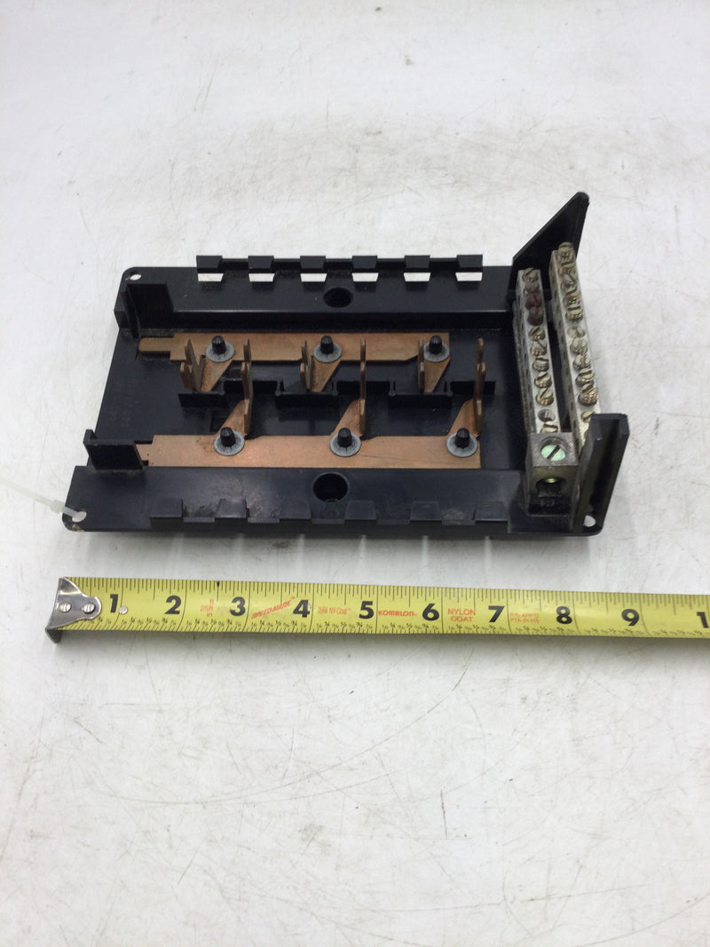 Siemens EQ12/WEQ12 6 Space 125 Amp 120/240 VAC Panel Guts Only 6" x 8.