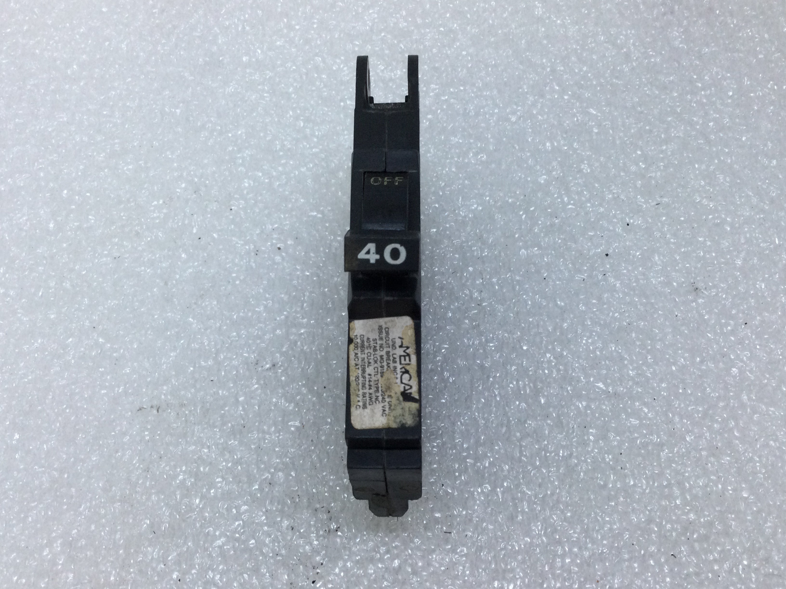 American NC140 Single Pole 40A 120VAC Type NC Stab-Lok Circuit Breaker