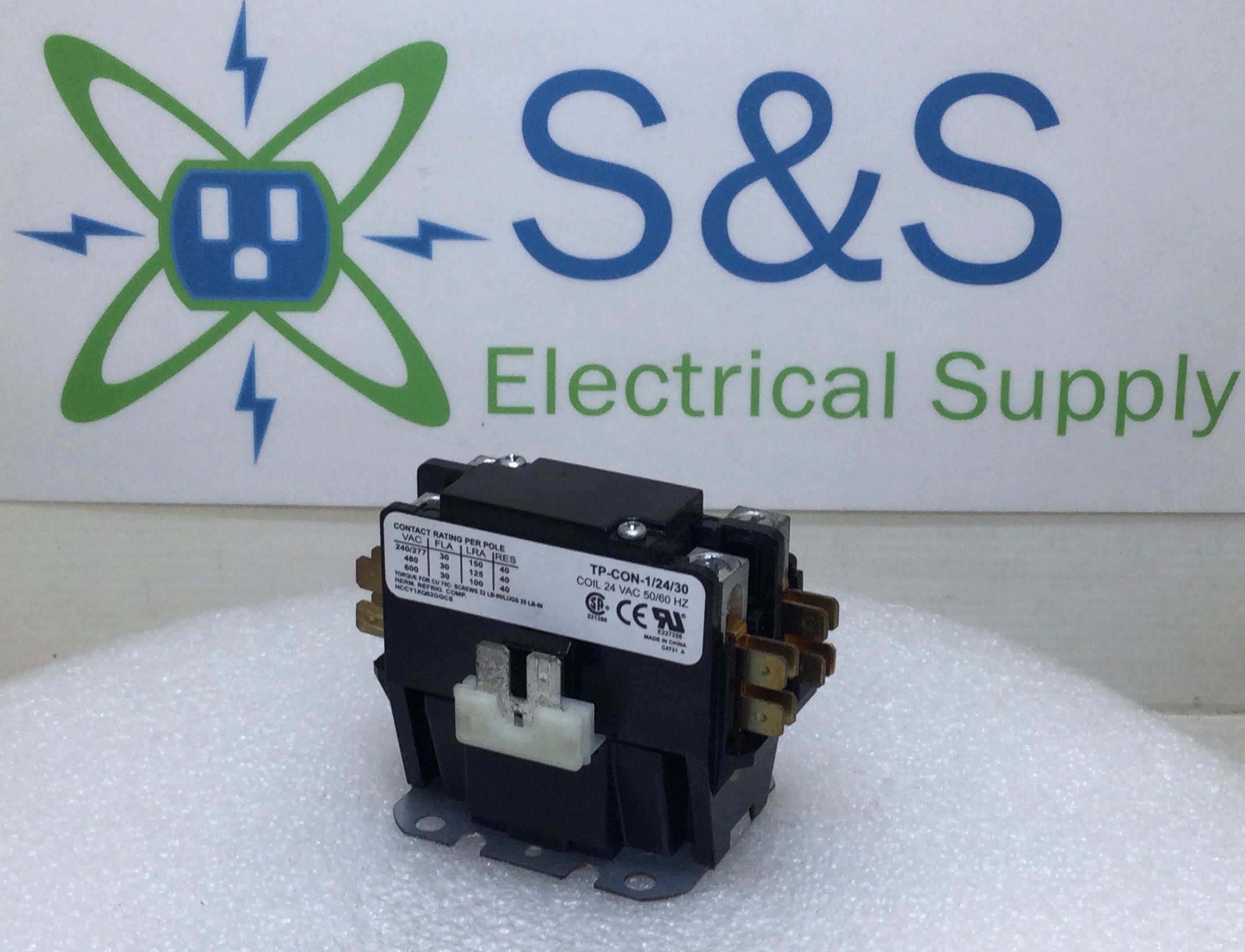 Trade Pro TP-CON-1/24/30 30 Amp 1 Pole 600V Contactor w/24 VAC 50/60Hz