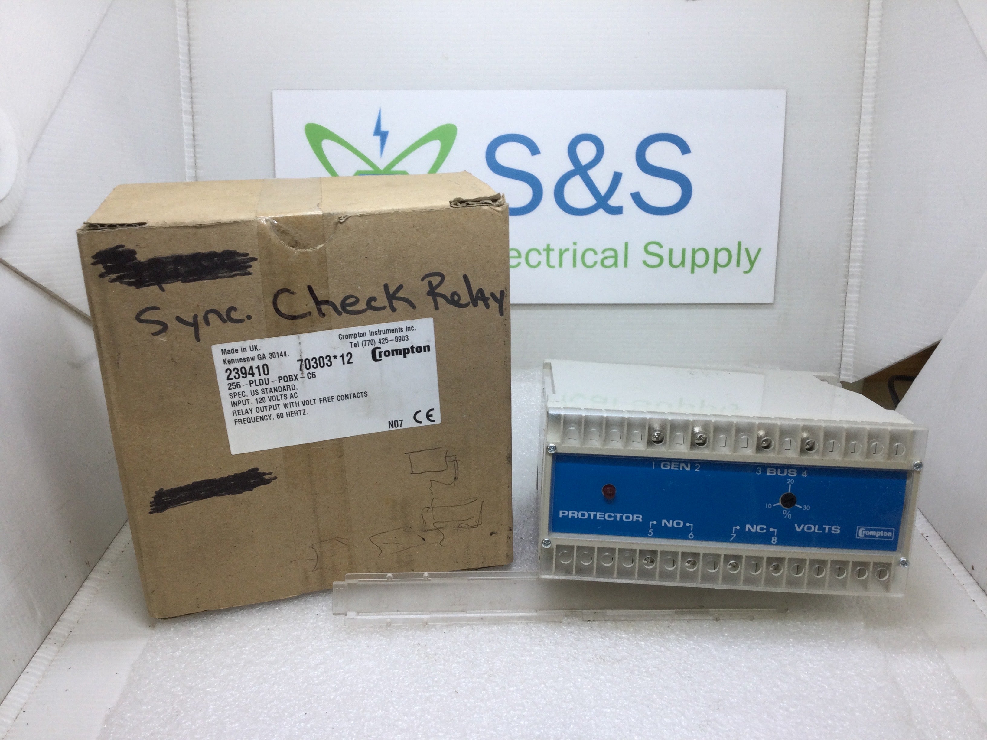 Crompton Instruments 256-PLDU Protector Trip Relays Energize Sync Rela