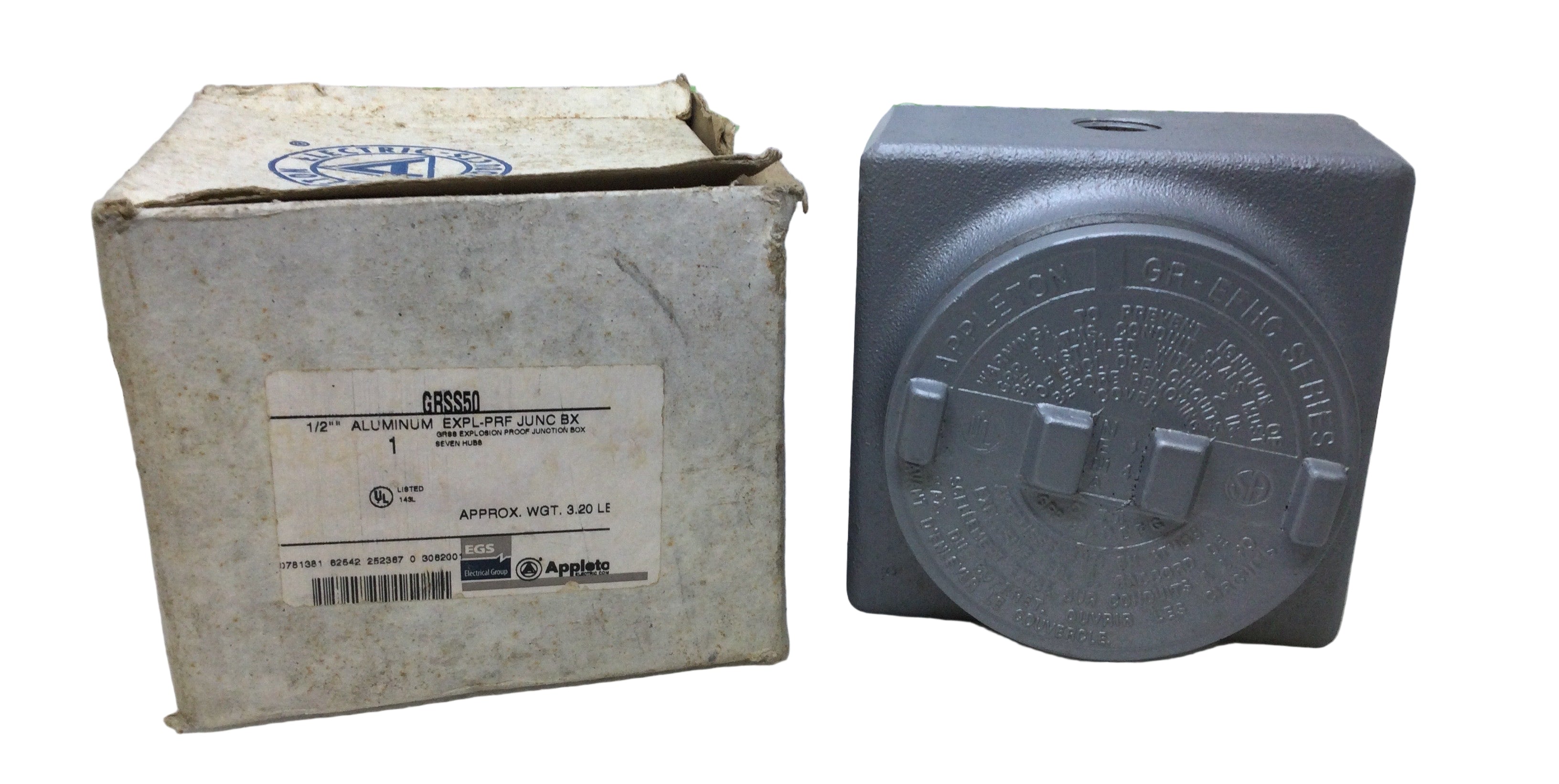 Appleton Electric GRSS50 1/2" Aluminum 7-Hub Explosion Proof Junction