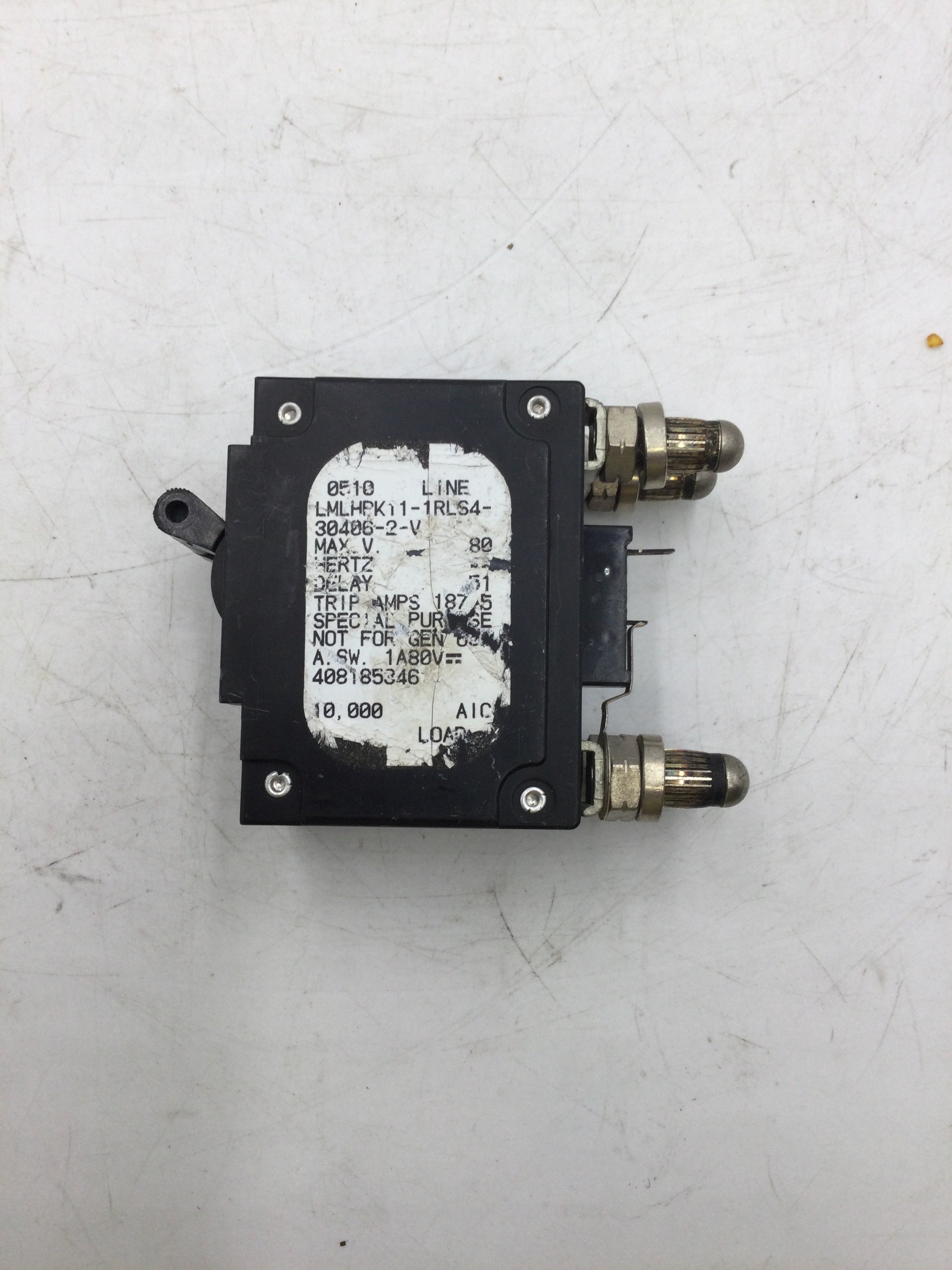 Airpax LMLHPK11-1RLS4-30406-2-V 80 Volt 150 Amp Bullet Style Breaker