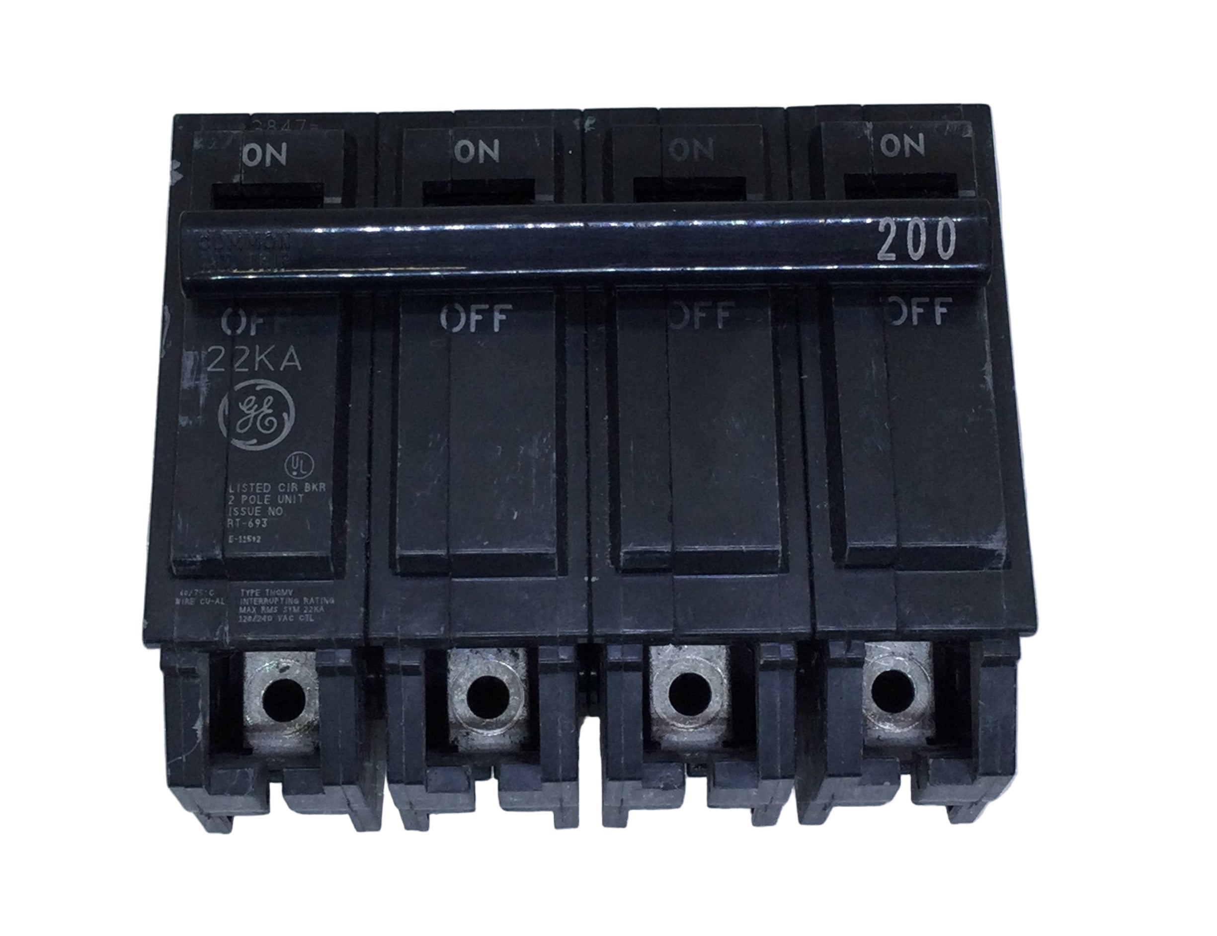 General Electric THQMV200 200 Amp 4 Pole 120/240V Main Circuit Breaker