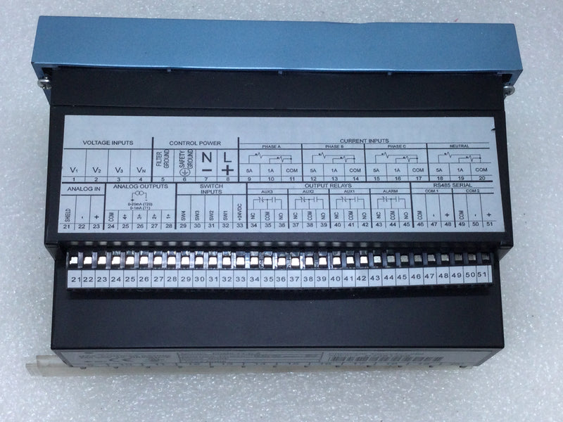 General Electric PQMII-T1-C-A Power Quality Meter 250V Max 8Amp Resist