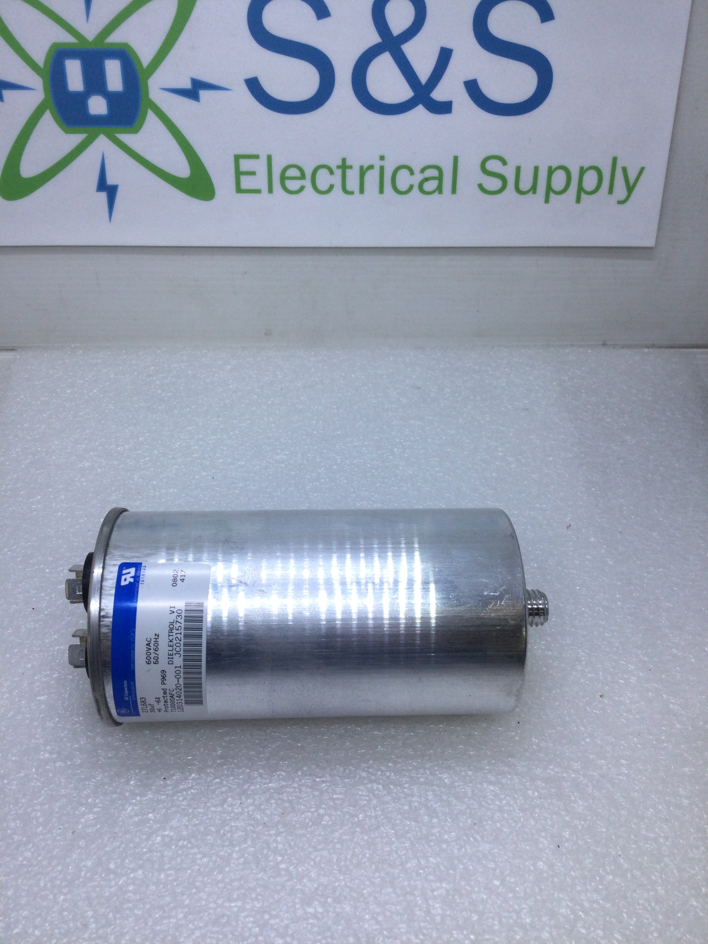 GE 27L683 Capacitor 0.250 Quick Connect 30 uf Capacitance 600 VAC 50/6