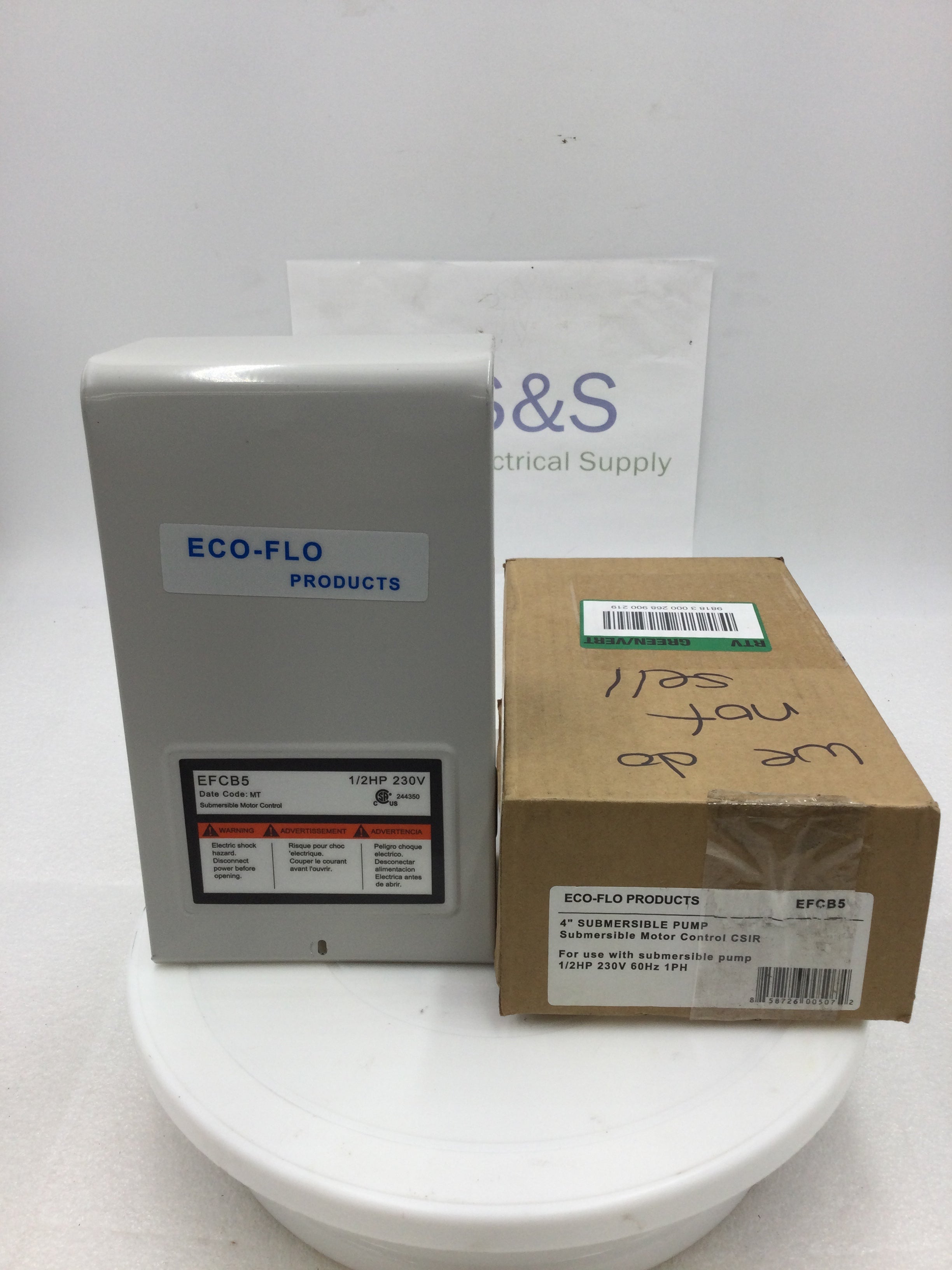 ECO-FLO Products EFCB5 4" Submersible Motor Control CSIR 1/2HP 230V 60