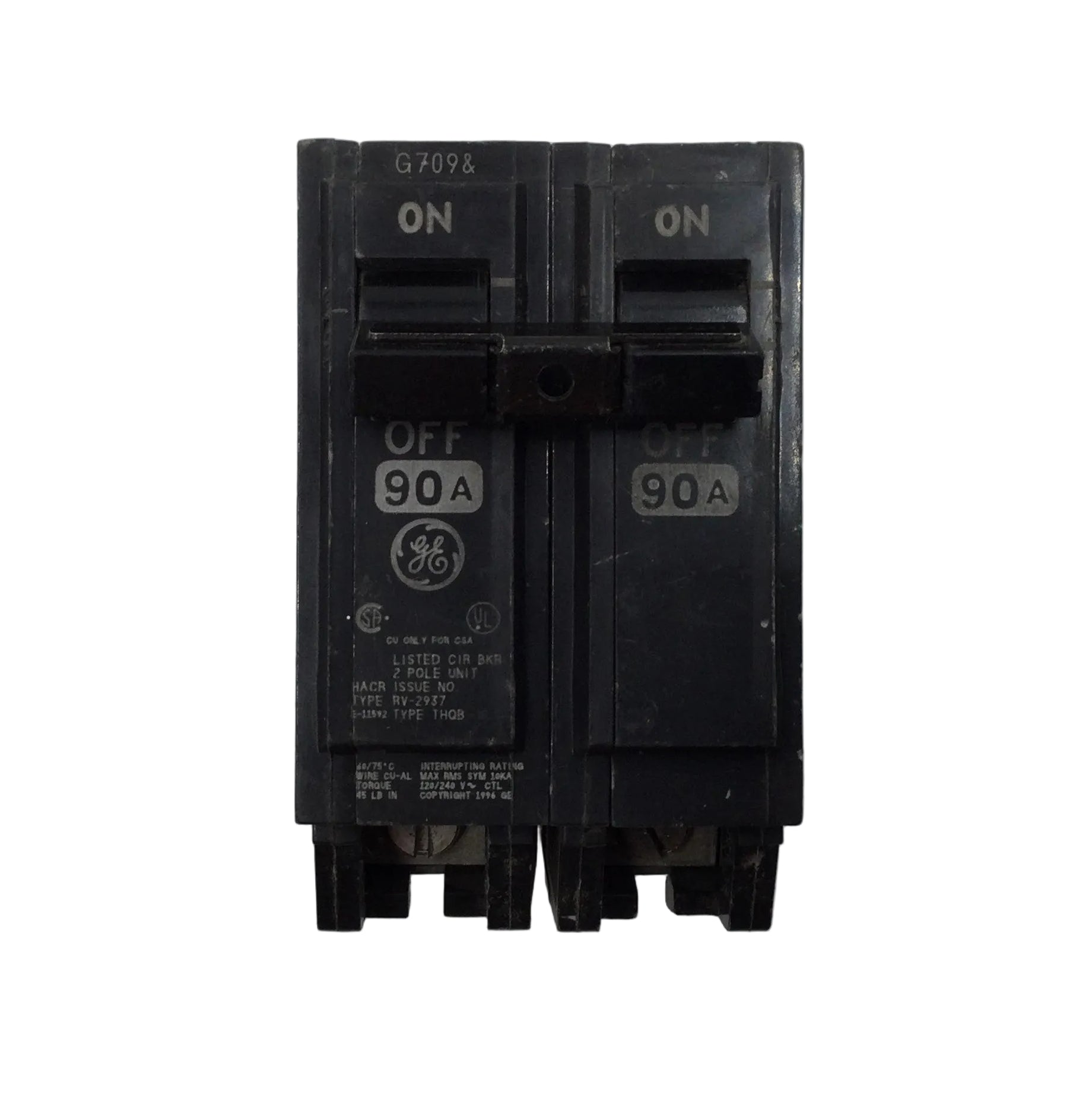 GE General Electric THQB2190 90 Amp 2 Pole Bolt-On Circuit Breaker