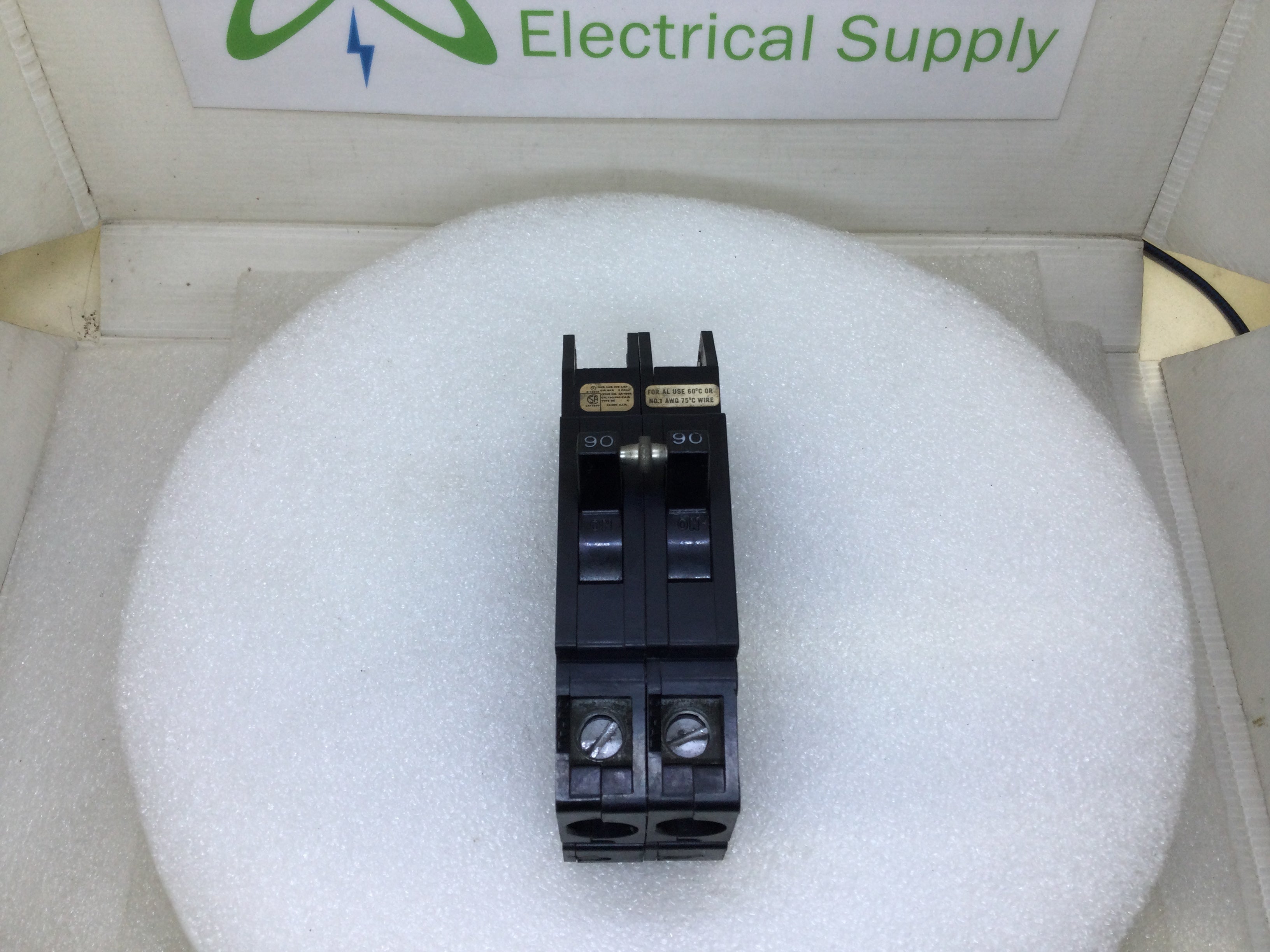 GTE Sylvania Q290 90 Amp 2 Pole 120/240V Type QC Circuit Breaker - Cos