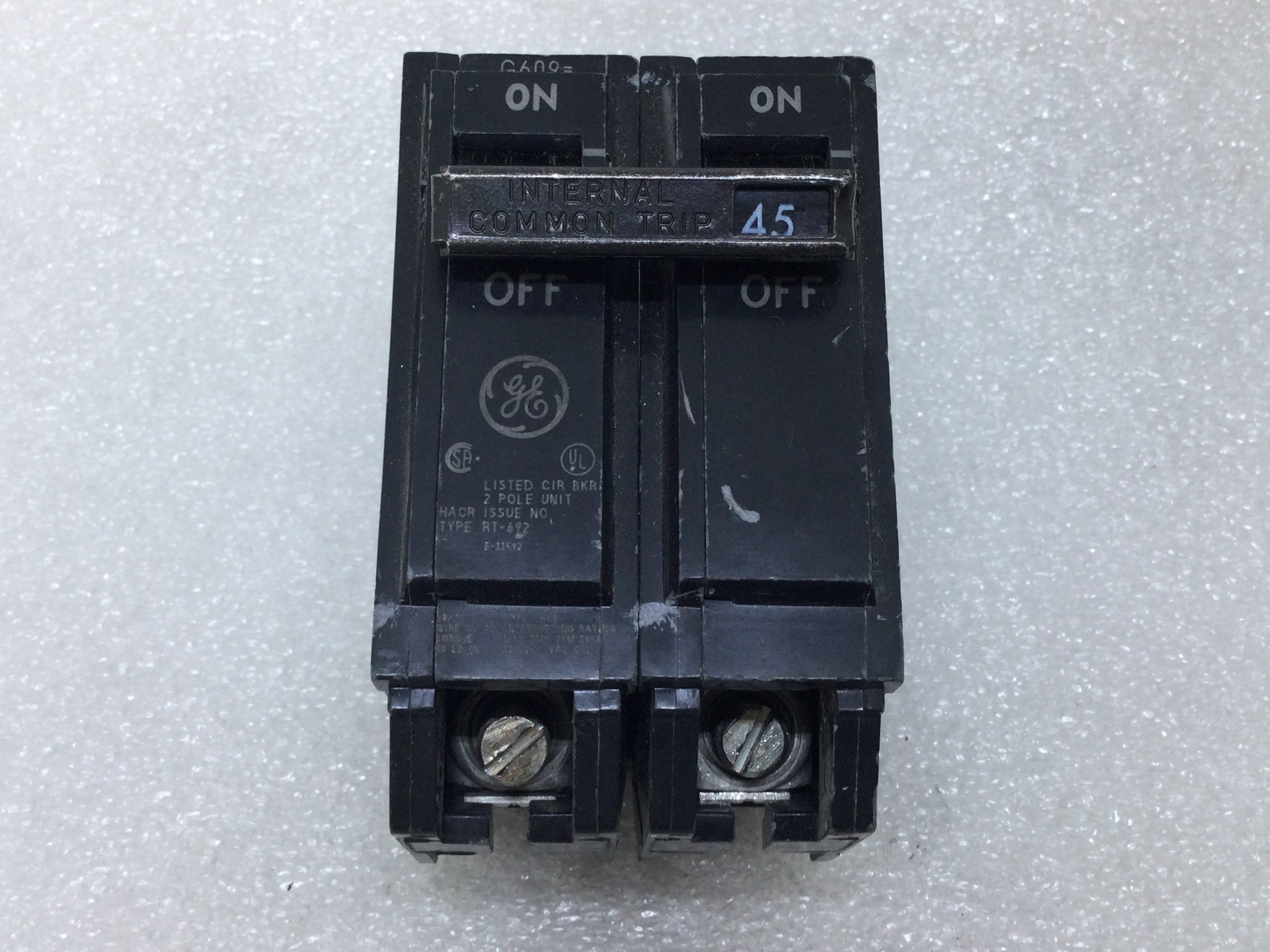 GE General Electric THQB2145 45 Amp 2 Pole 120/240V Bolt on Circuit Br