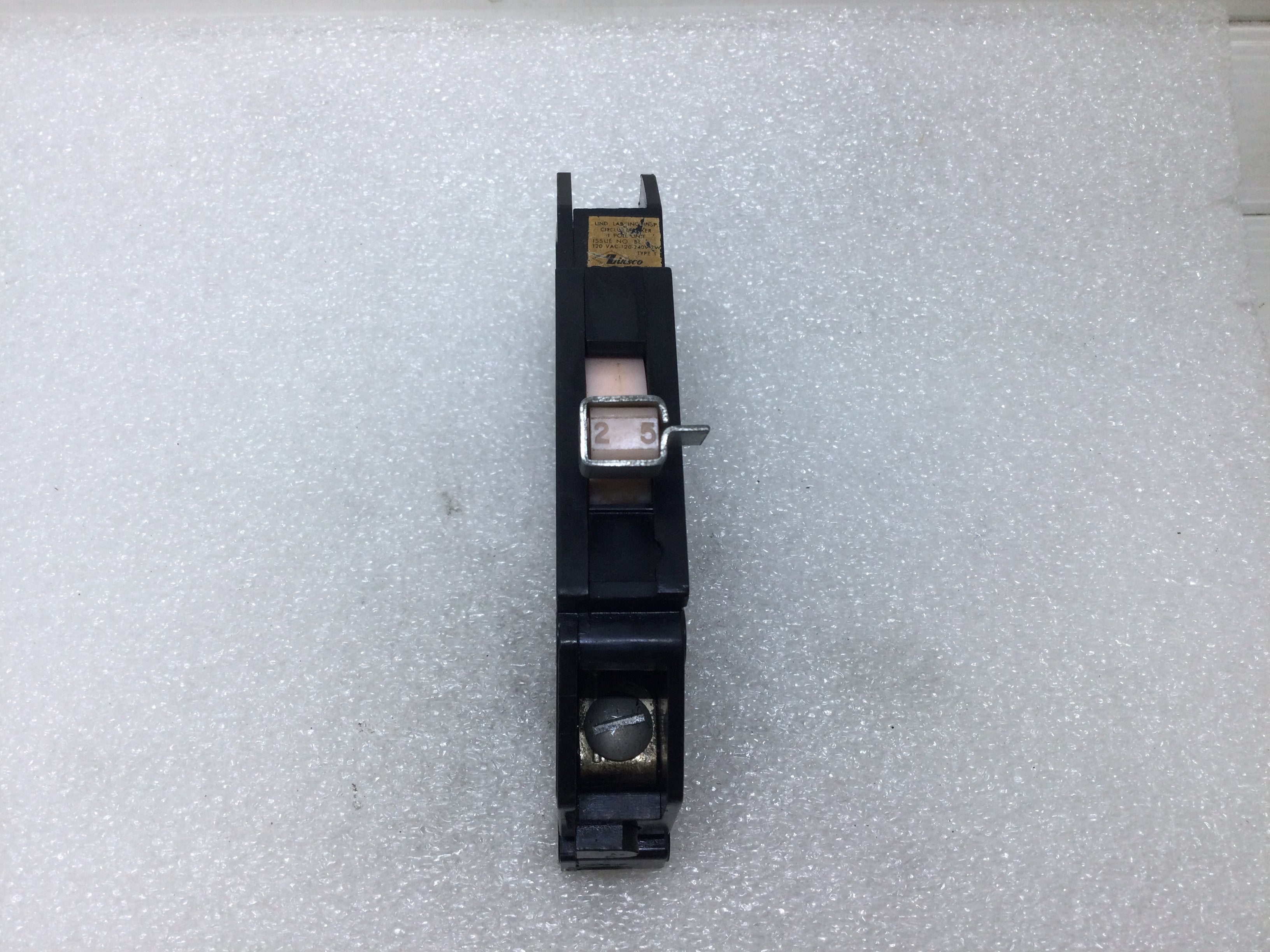 Zinsco Q125 25 Amp Single Pole 120/240V Magnetrip Type T Circuit Break