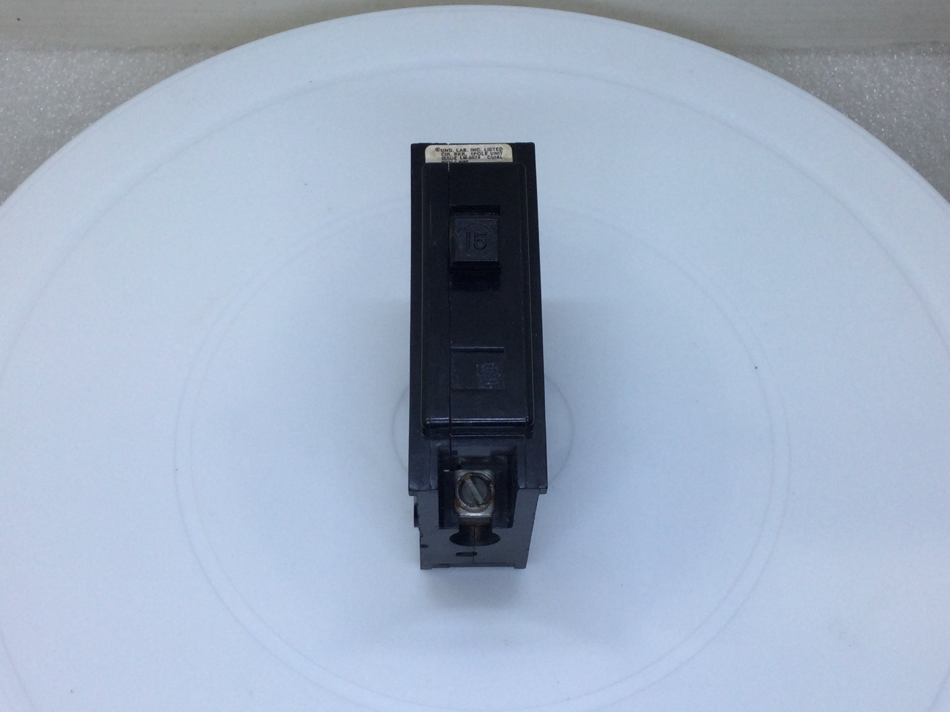 FPE Federal Pacific BAB1015 15 Amp 1 Pole 120/240V Circuit Breaker