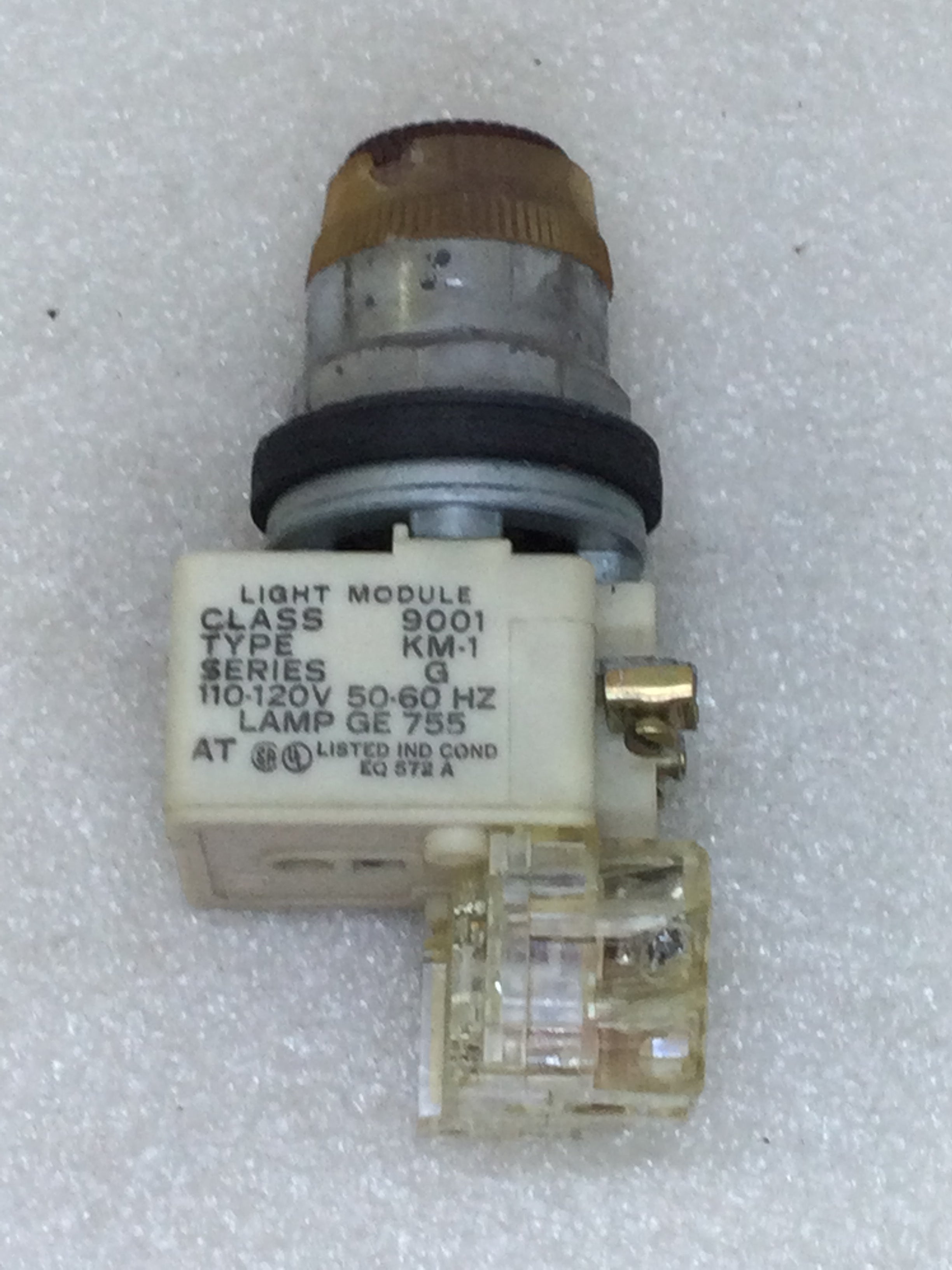 Square D 9001 KM-1 Red Pilot Light Module 110-120 VAC 50/60Hz Lamp GE