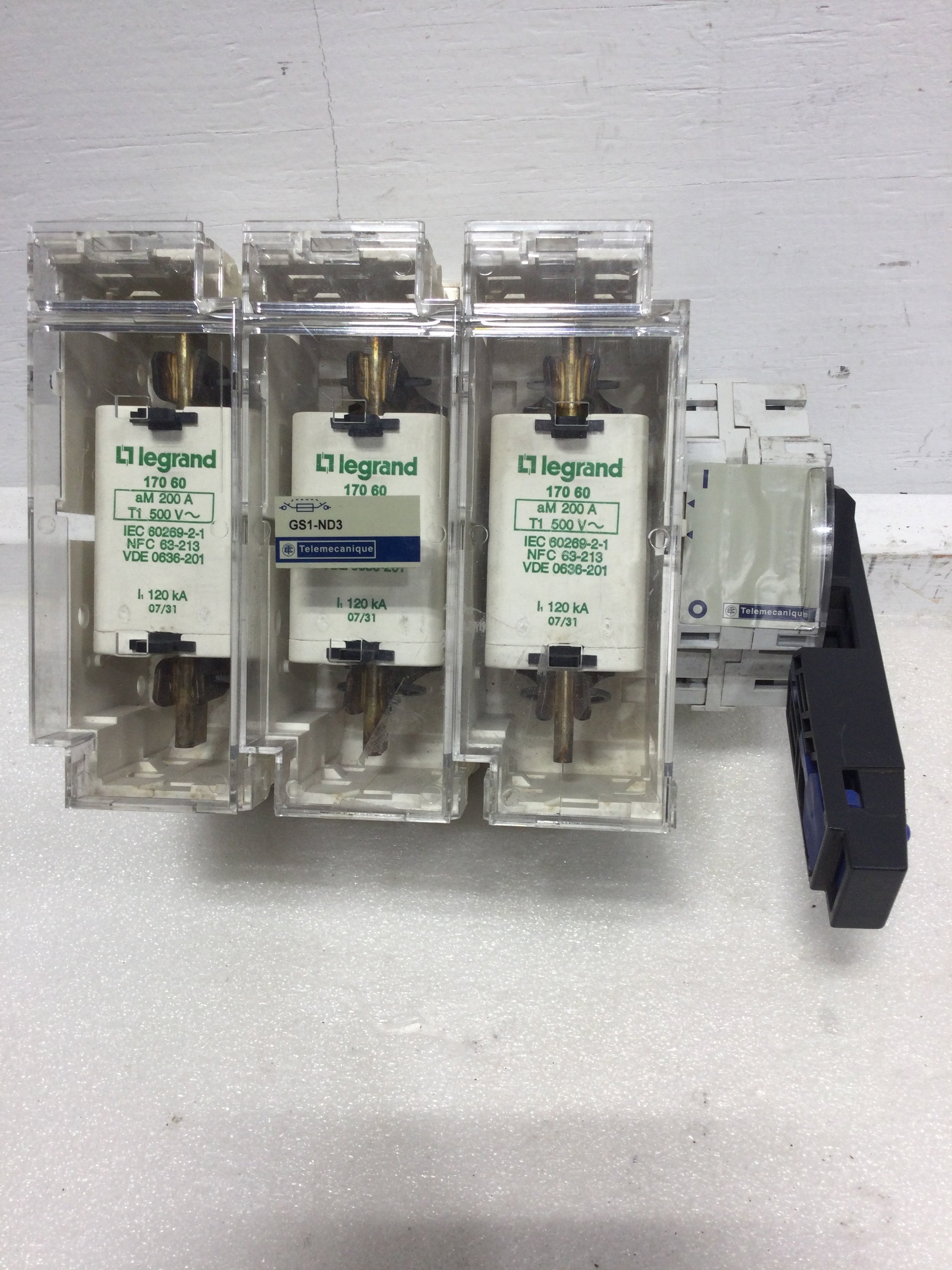 Legrand GS1-SD3 TeSys GS series switch-disconnector fuse body, 17060 2