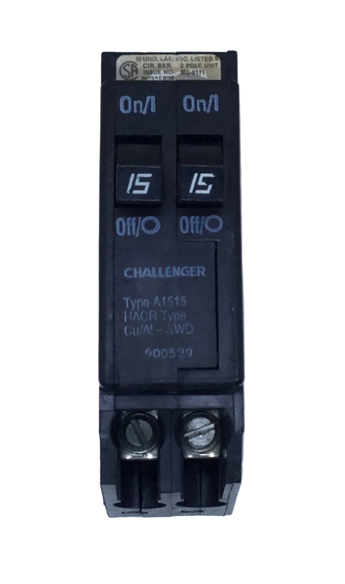 Challenger A1515 15 Amp 2 Pole 120/240V Circuit Breaker - New Style