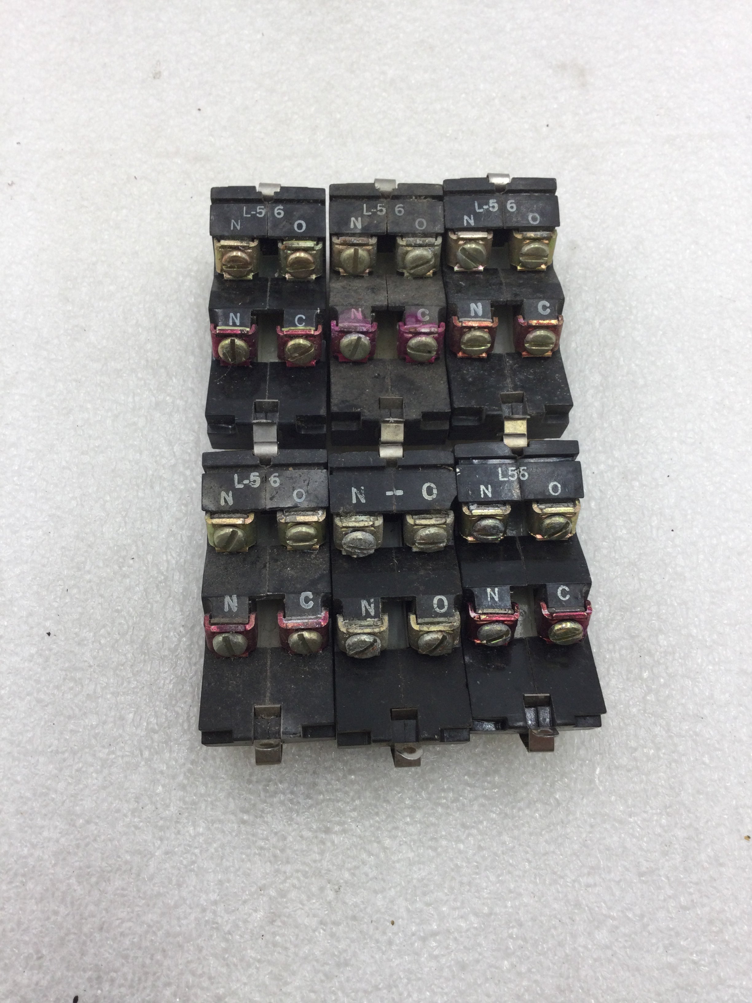 Lot of 6 Westinghouse L-56 Electrical Interlock Relay Module 1 NO & 1