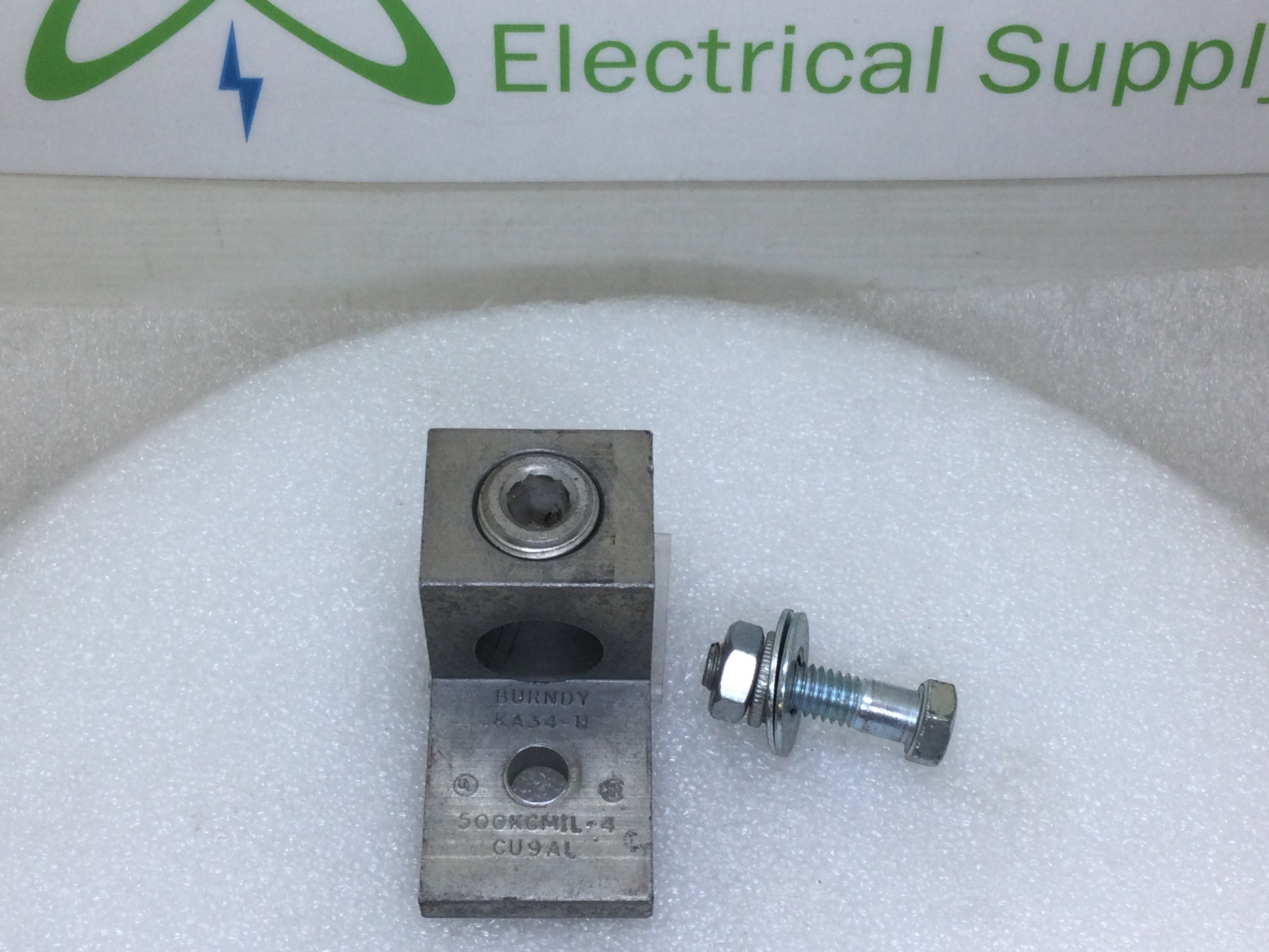 Burndy KA34U 500KCMIL-4 AL9CU Aluminum Mechanical Terminal Lug 3/8" St