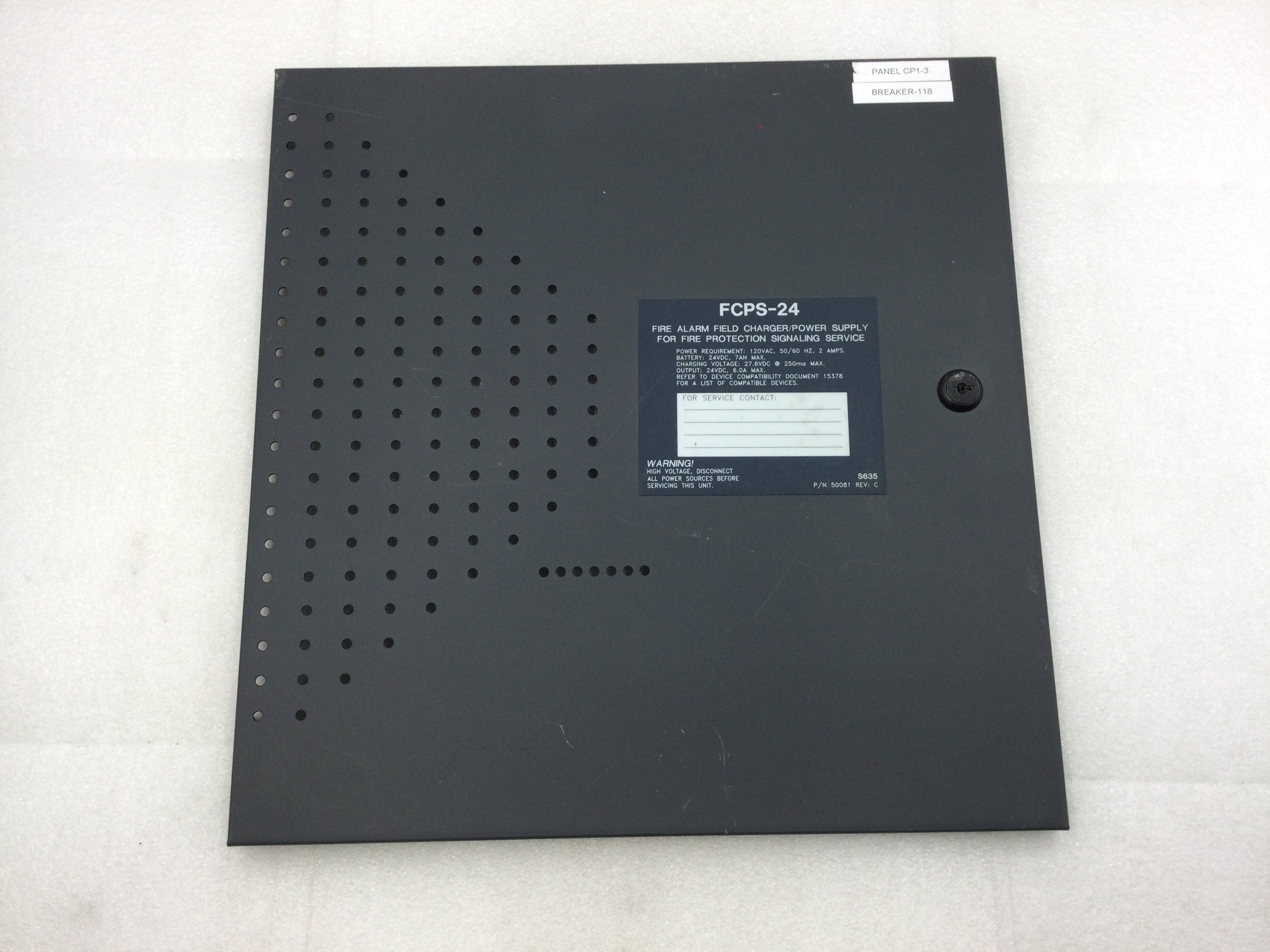 Fire-Lite FCPS-24 Fire Alarm Remote Power Supply/Battery Charger - Rep