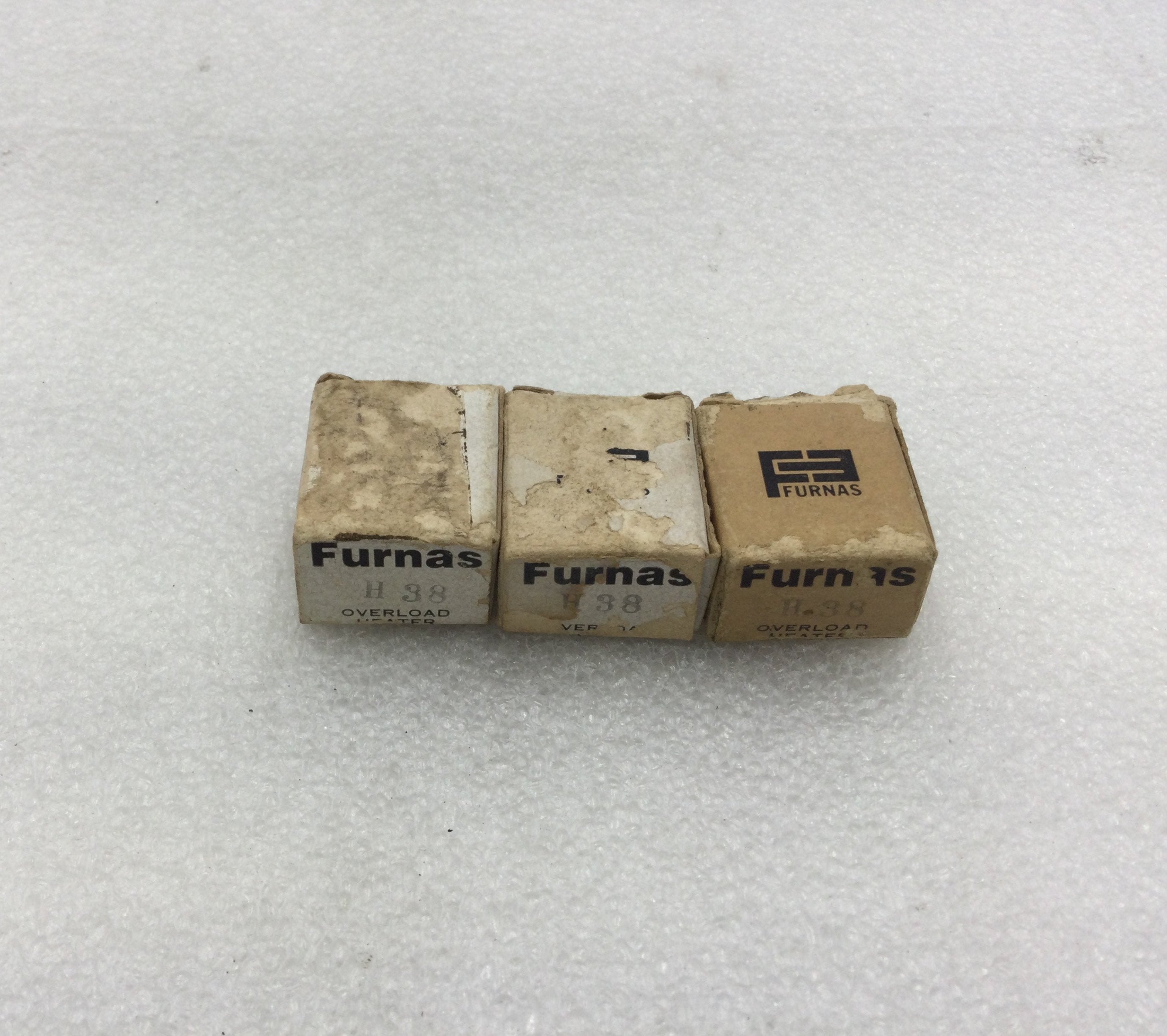 Lot of 3 Furnas H38 Thermal Overload Heating Element