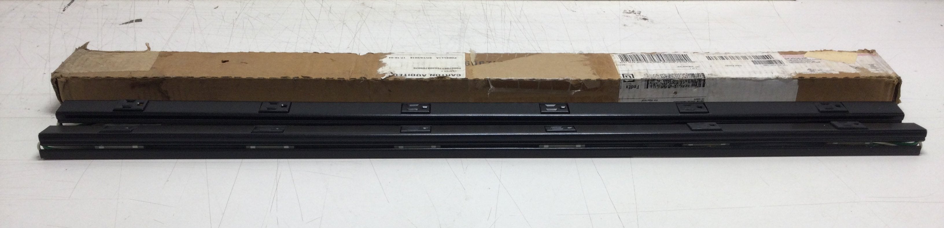 Legrand/Wiremold BK20GB306 Prewired 36" Raceway 15 Amp 6 Outlets in Bl