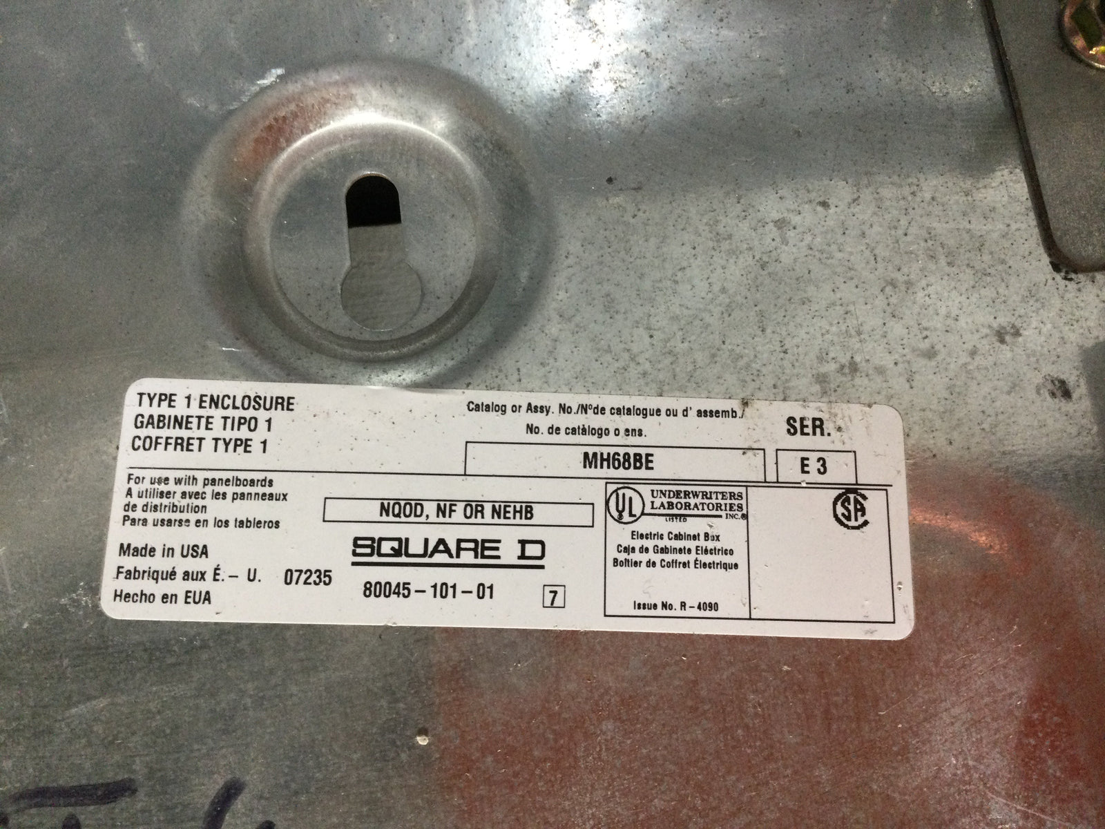 Square D NQOD 400A 42 Space 3PH 4W 240V Main Breaker NQOD Panelboard