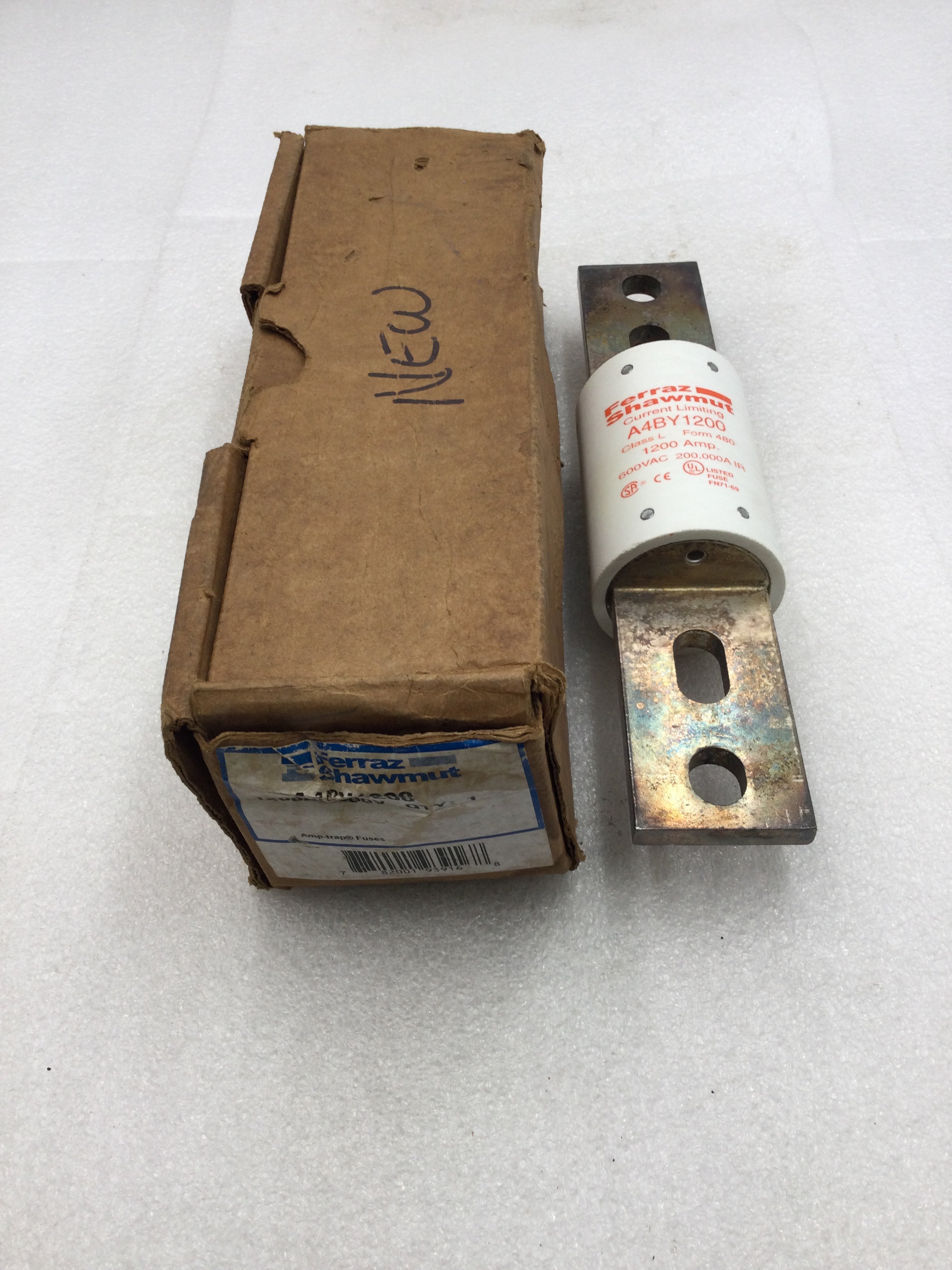 Shawmut A4BY1200 1200 Amp Form 480 Class L Fuse 600 VAC 200,000 IR