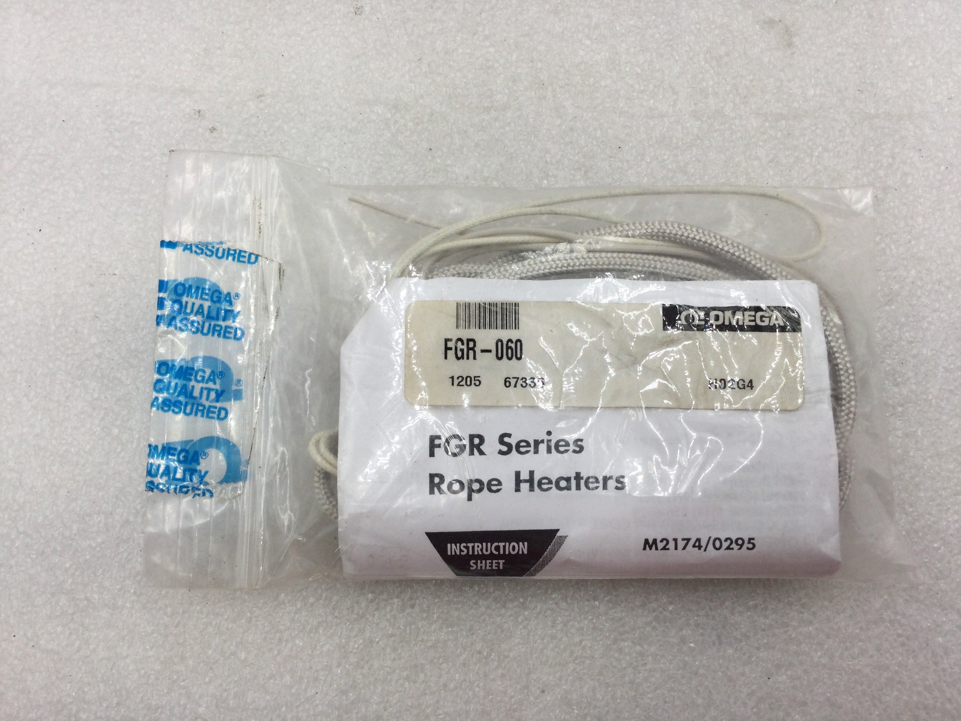 Omegalux FGR-060 6' FGR Series Rope Heaters 120 VAC 250 Watts