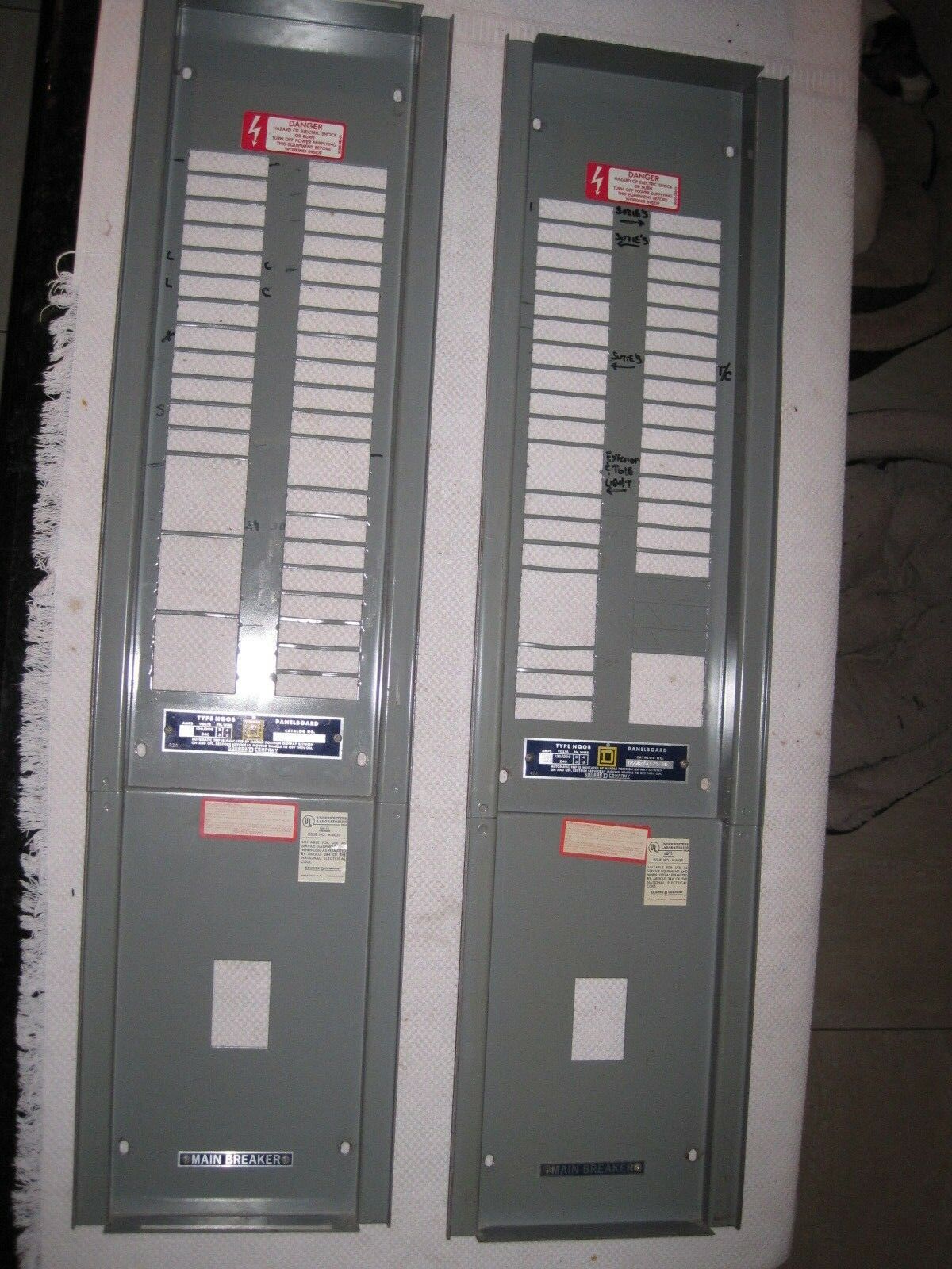 Square D 150 Amp Dead Panel Front For Circuit Breaker Box Nqob-61575-2