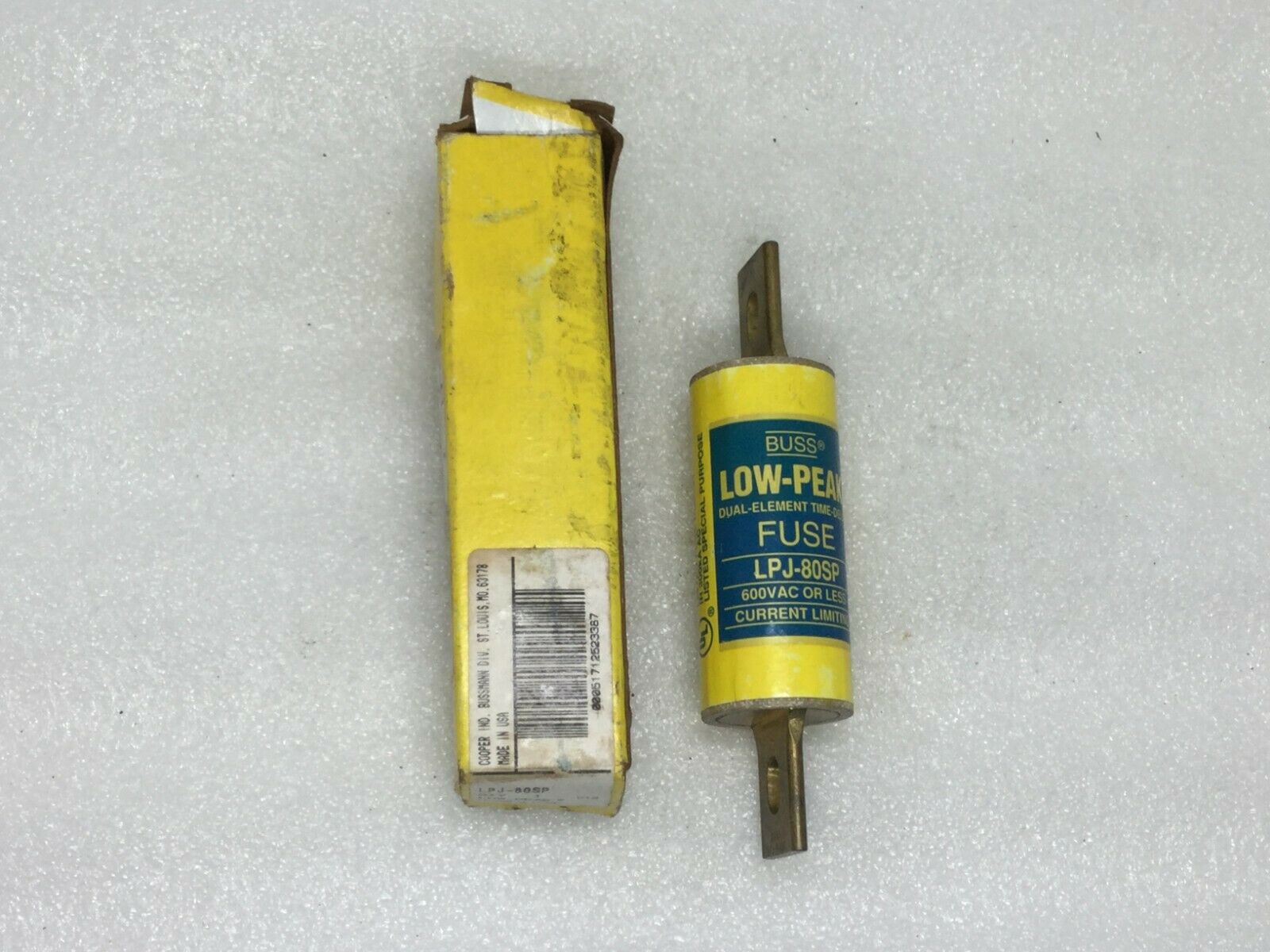 New Bussmann Lpj-80sp 80 Amp Low Peak Class J 600 Volt Fuse