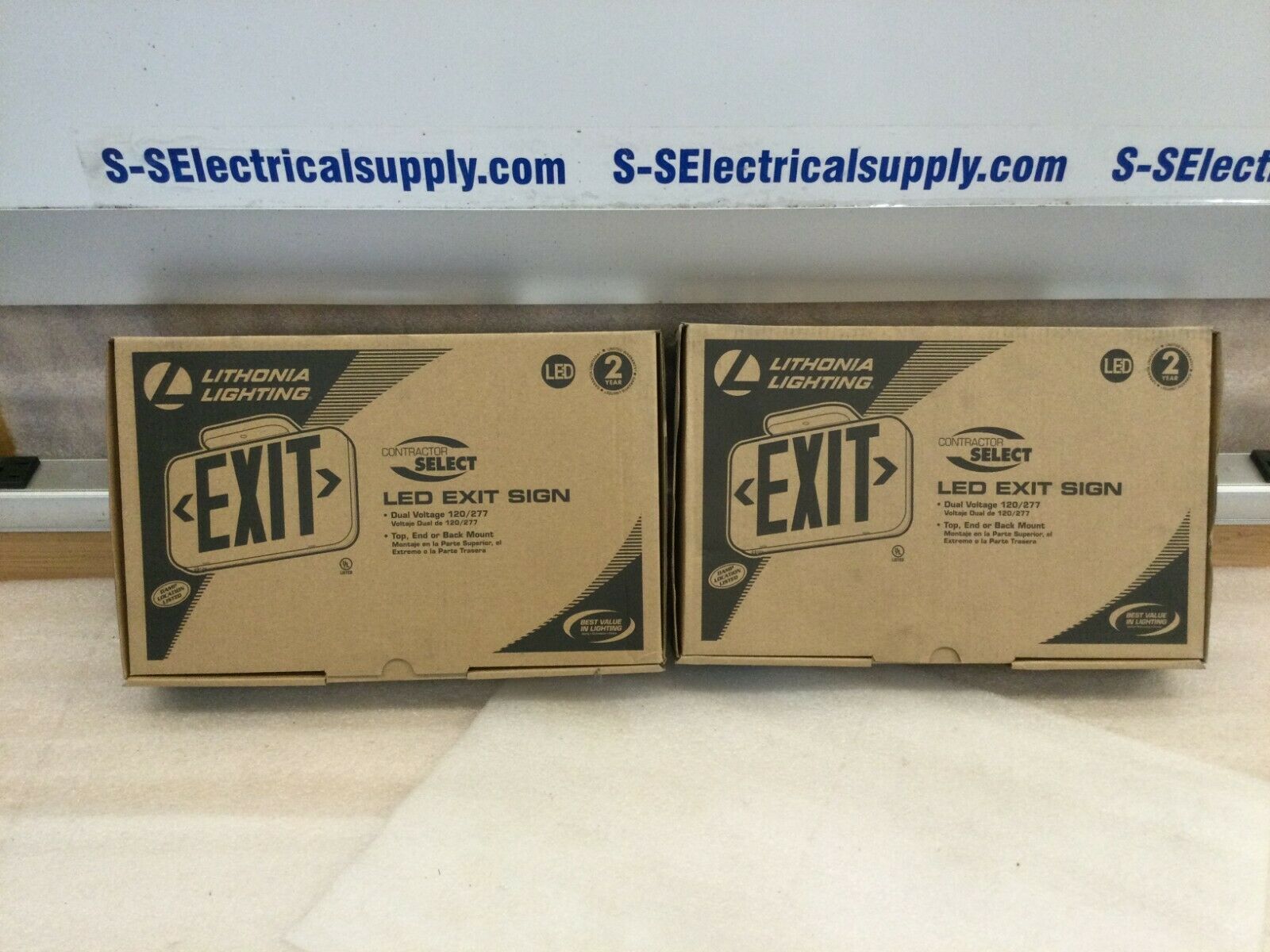 Lithonia Lighting - Led Exit Sign - 120/277 Dual Voltage, Exr Led El M