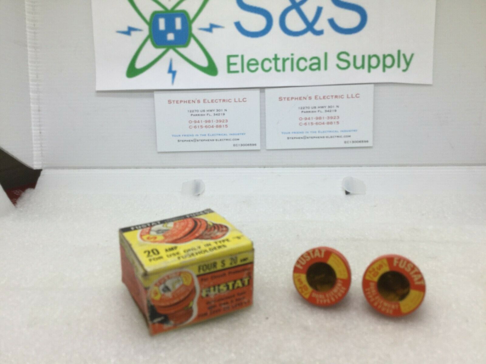 (Lot Of 2) Fustat Type S 20 Amp Time Delay Fuse (Bin 2)