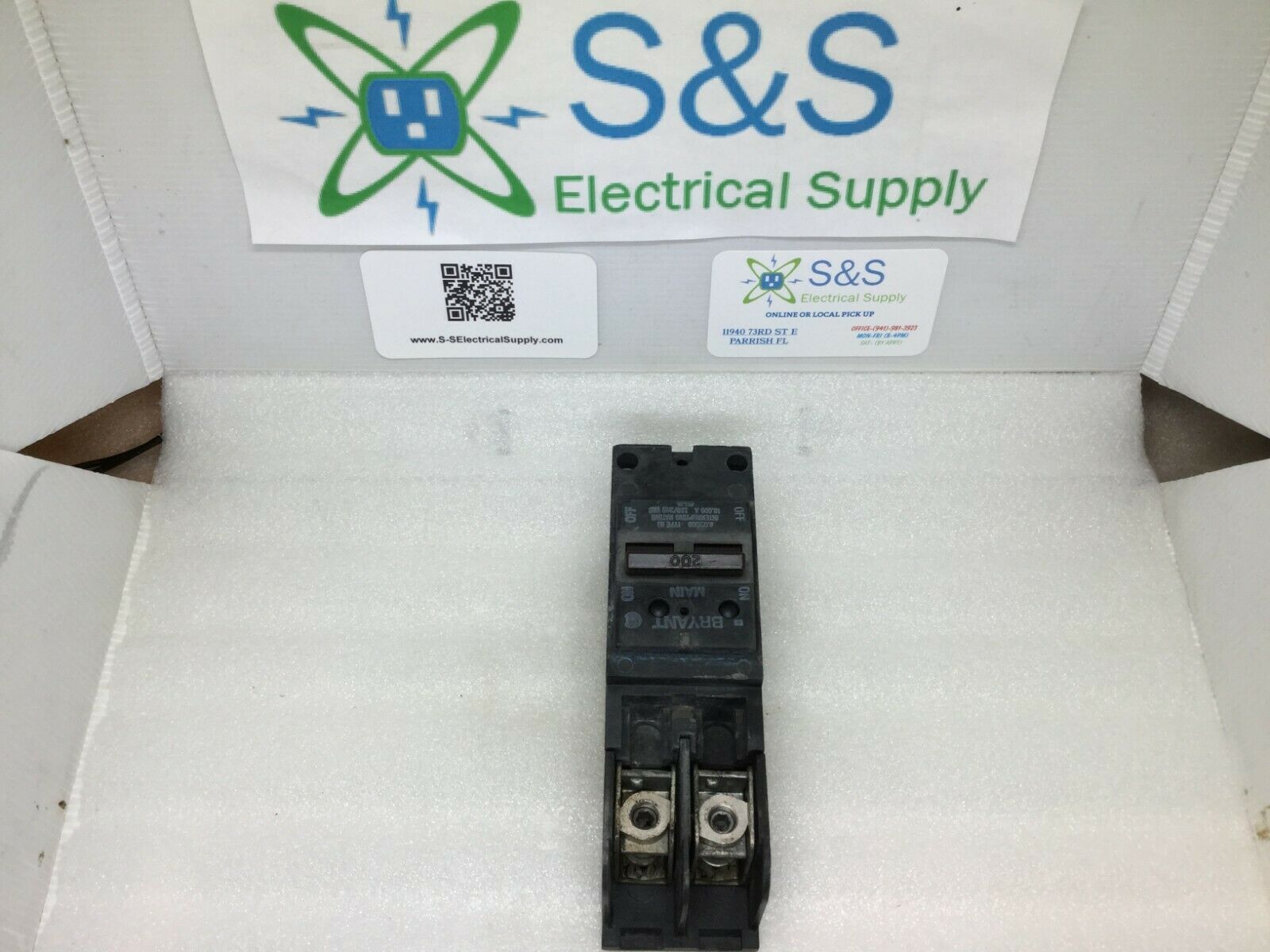 Bryant BJ2200B 200 Amp 240 Volt 2 Pole Circuit Breaker BJ2200
