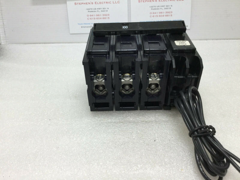 Eaton Cutler Hammer Bab3100hs Bab3100 Shunt Trip Circuit Breaker 120-2