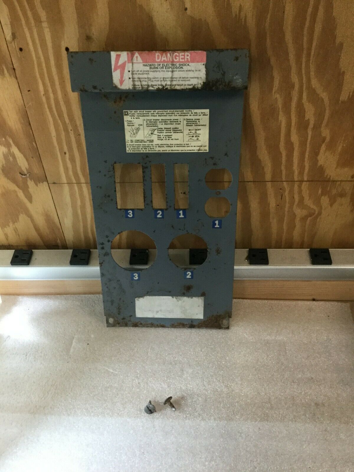 Square D Dead Front Cover For Neam 3r Box Temp Power Box Cover