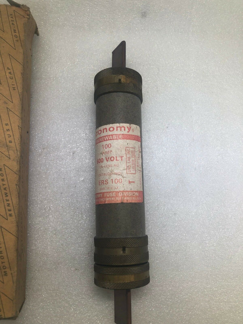 Economy Fuse 100 Amp 600 Volt One Time Fuse Ers 100a