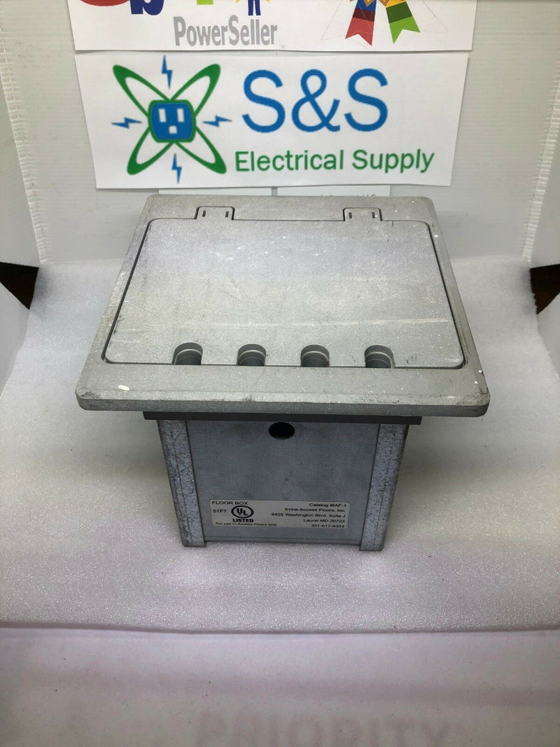 Irvine Access Floors IAF-1AABRN Two-Gang Electrical Box