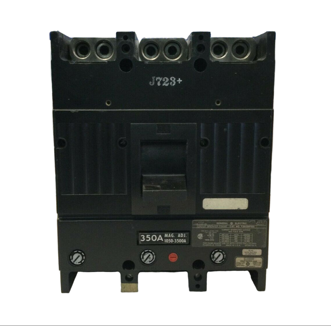 General Electric TJK436F000 400 Amp 3 Pole 600V Circuit Breaker w/350
