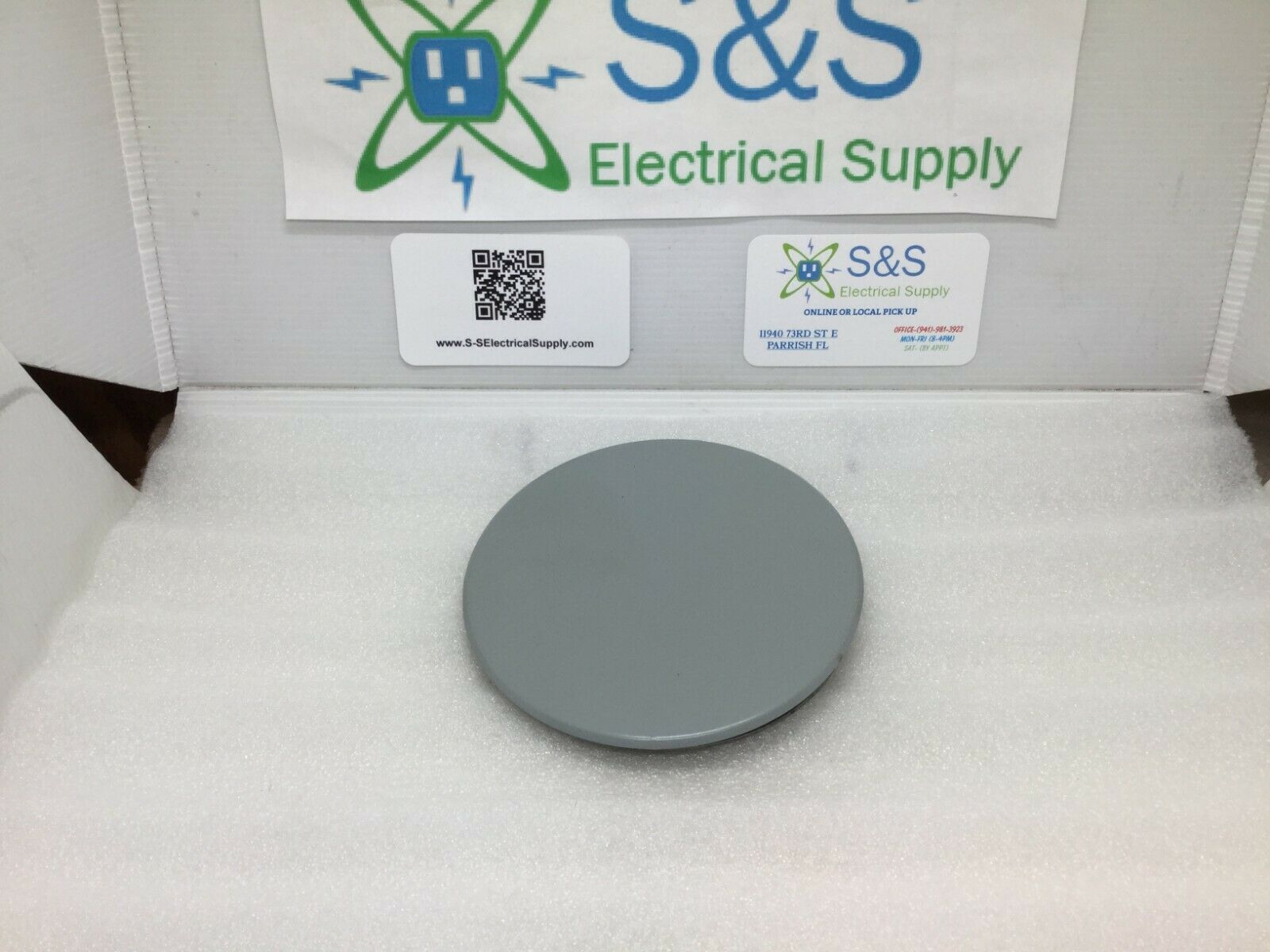 4" Conduit Knockout Filler Blank Pvc With Screw Plate