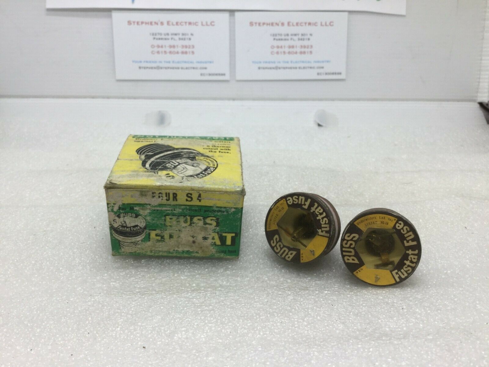 (Lot Of 2) Buss Fustat Four S Dual Element Fuse (Bin 2)