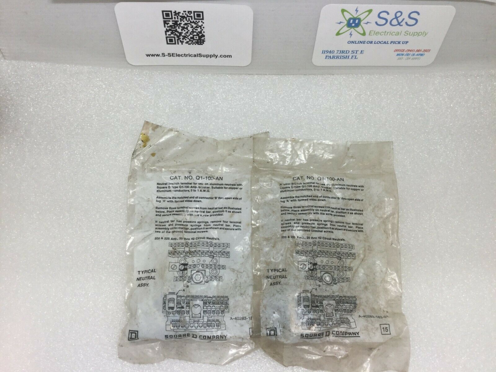 Square D Homeline 100a Neutral Lug Kit Q1-100-An