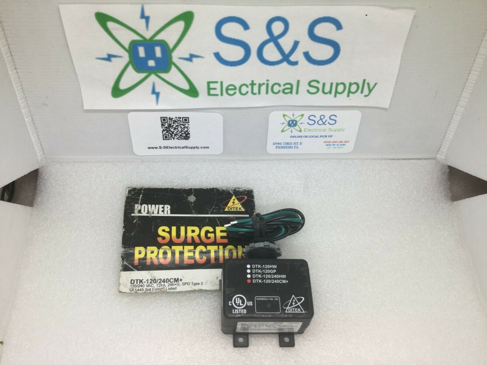 Ditek Dtk-120hw Parallel Surge Protector Equip. Panel 120volt-15a