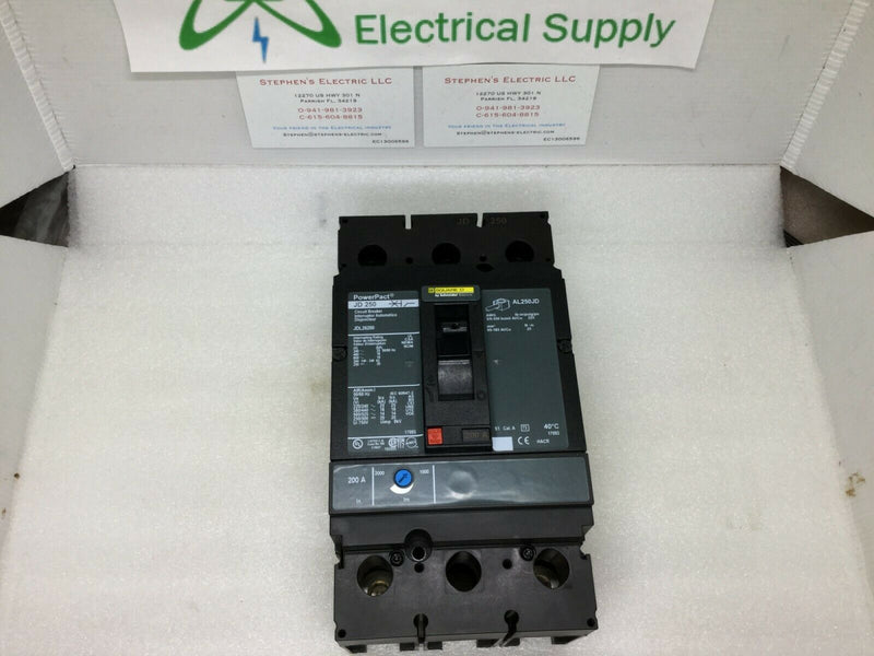 Square D Jdl Jdl26200 2 Pole 600v 200 Amp Circuit Breaker