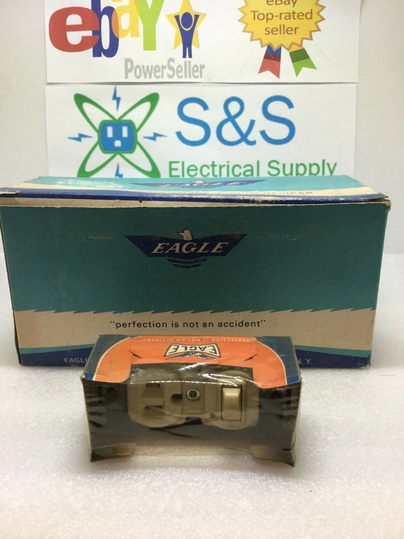 Eagle Single Pole Switch W/ Pilot Light, & 15a Recept, #274v-Box Ivory