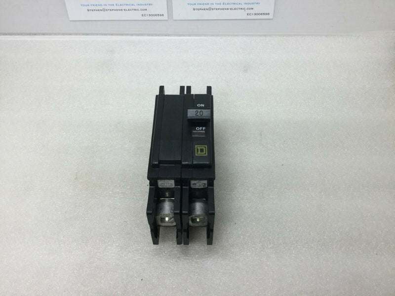 Square D QOU220 20 Amp 2 Pole 120/240v QOU Circuit Breaker